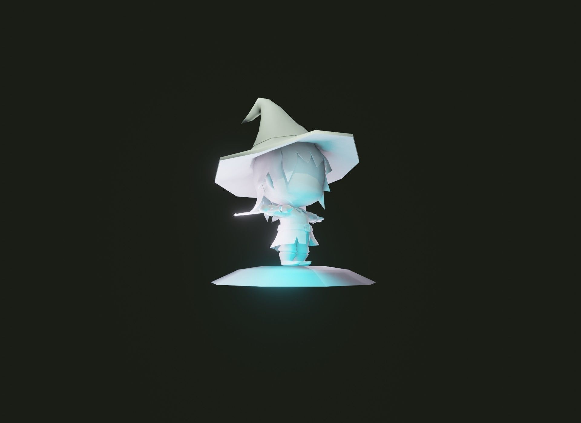 3D model Mage Chibi Rigged Base Mesh 3D Model VR / AR / low-poly rigged ...