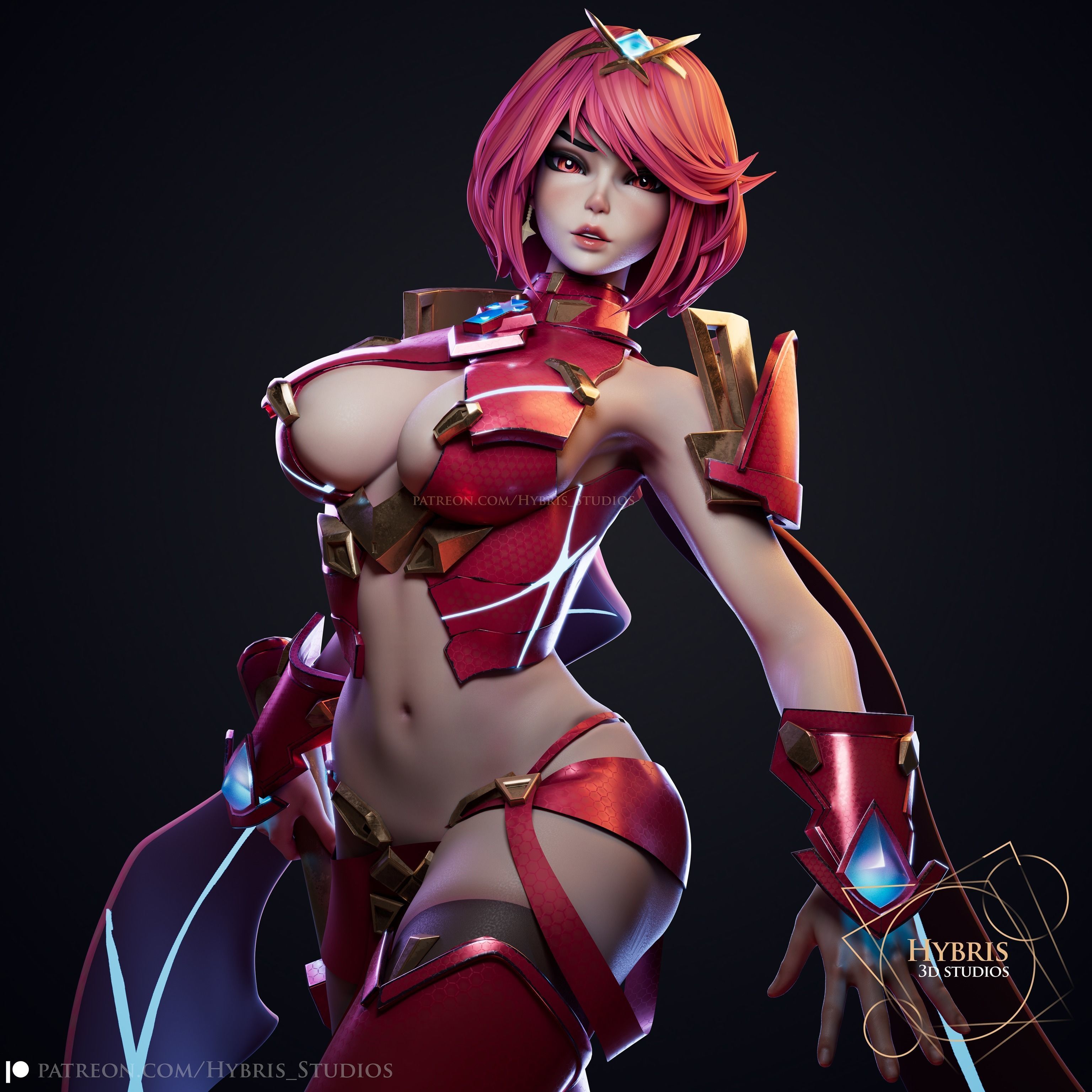 Pyra From Xenoblade Chronicles 3d Model 3d Printable Cgtrader