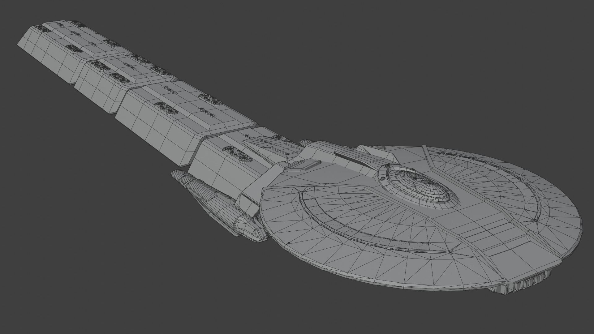 3D model Star Trek Sampson-Class Starship VR / AR / low-poly | CGTrader