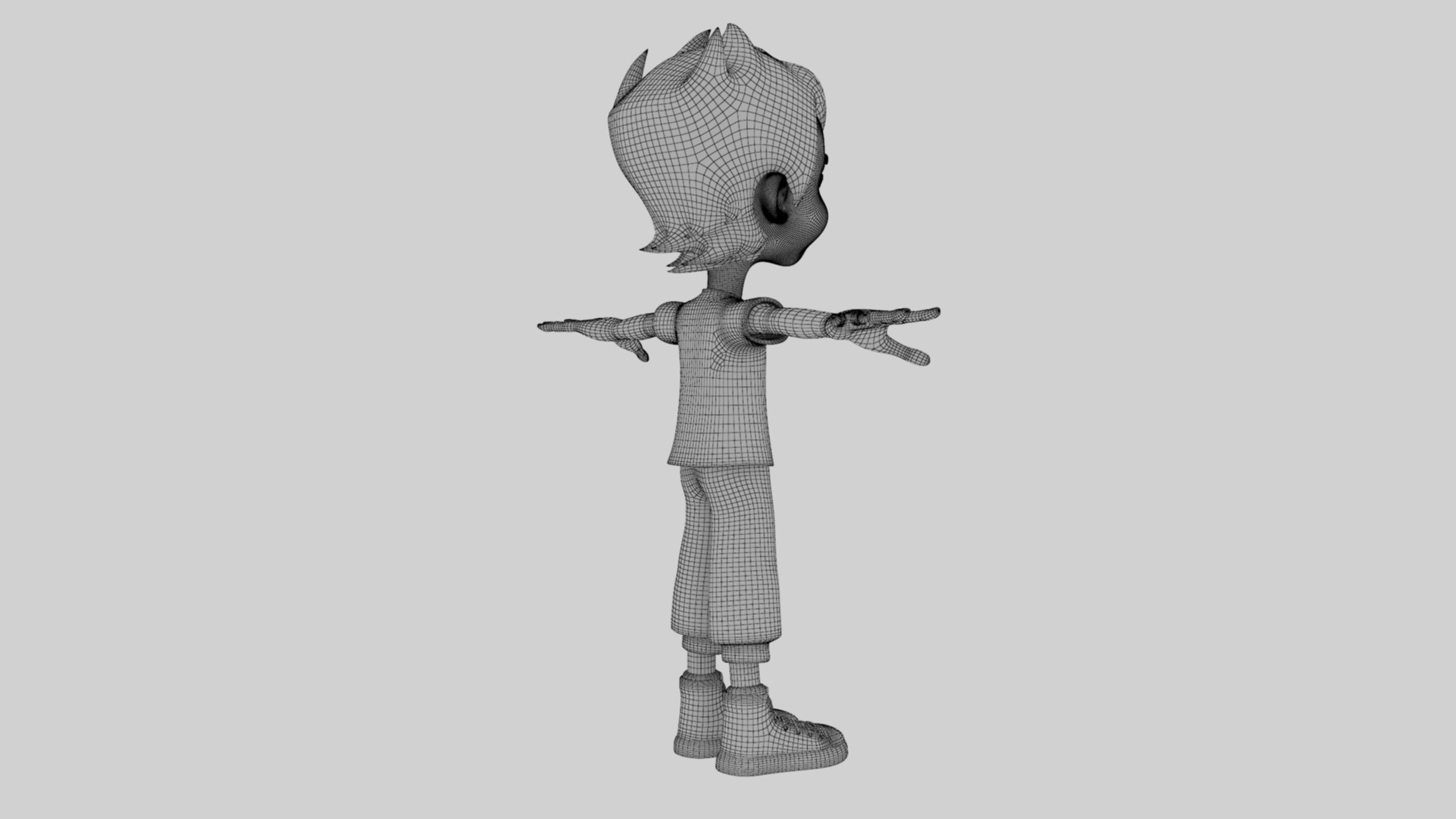3D model Toon Character - Cartoon Kid Boy - Rigged Blender Unwrapped 4K ...