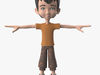 3D model Toon Character - Cartoon Kid Boy - Rigged Blender Unwrapped 4K ...