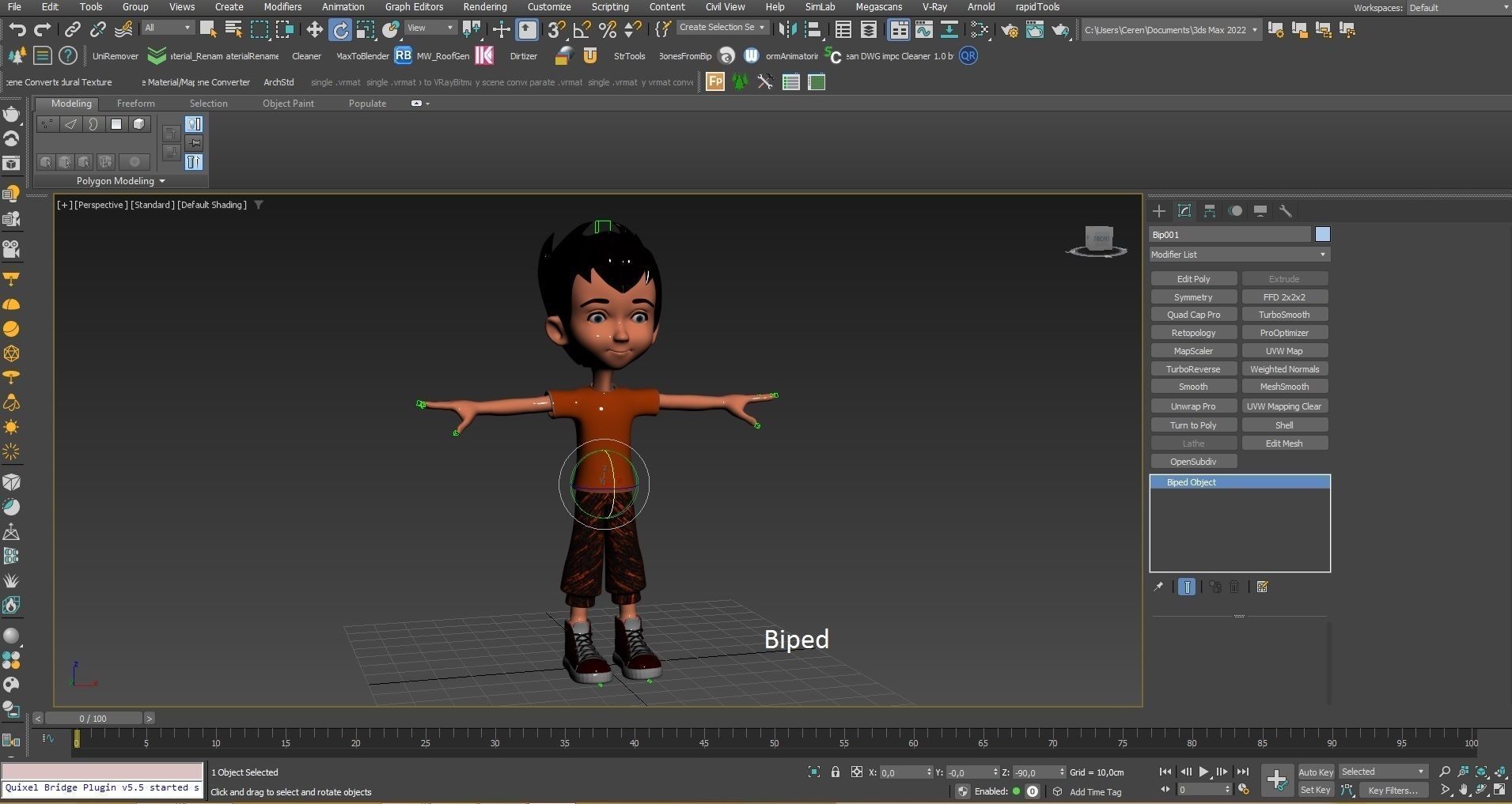 3D model Toon Character - Cartoon Kid Boy - Rigged Blender Unwrapped 4K ...