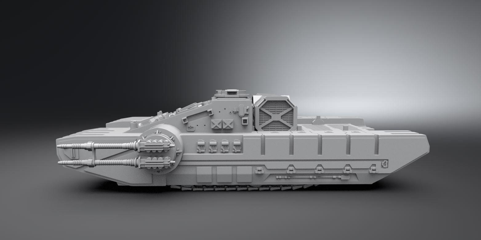TX225 GAVw Tank scale model 3D model 3D printable | CGTrader