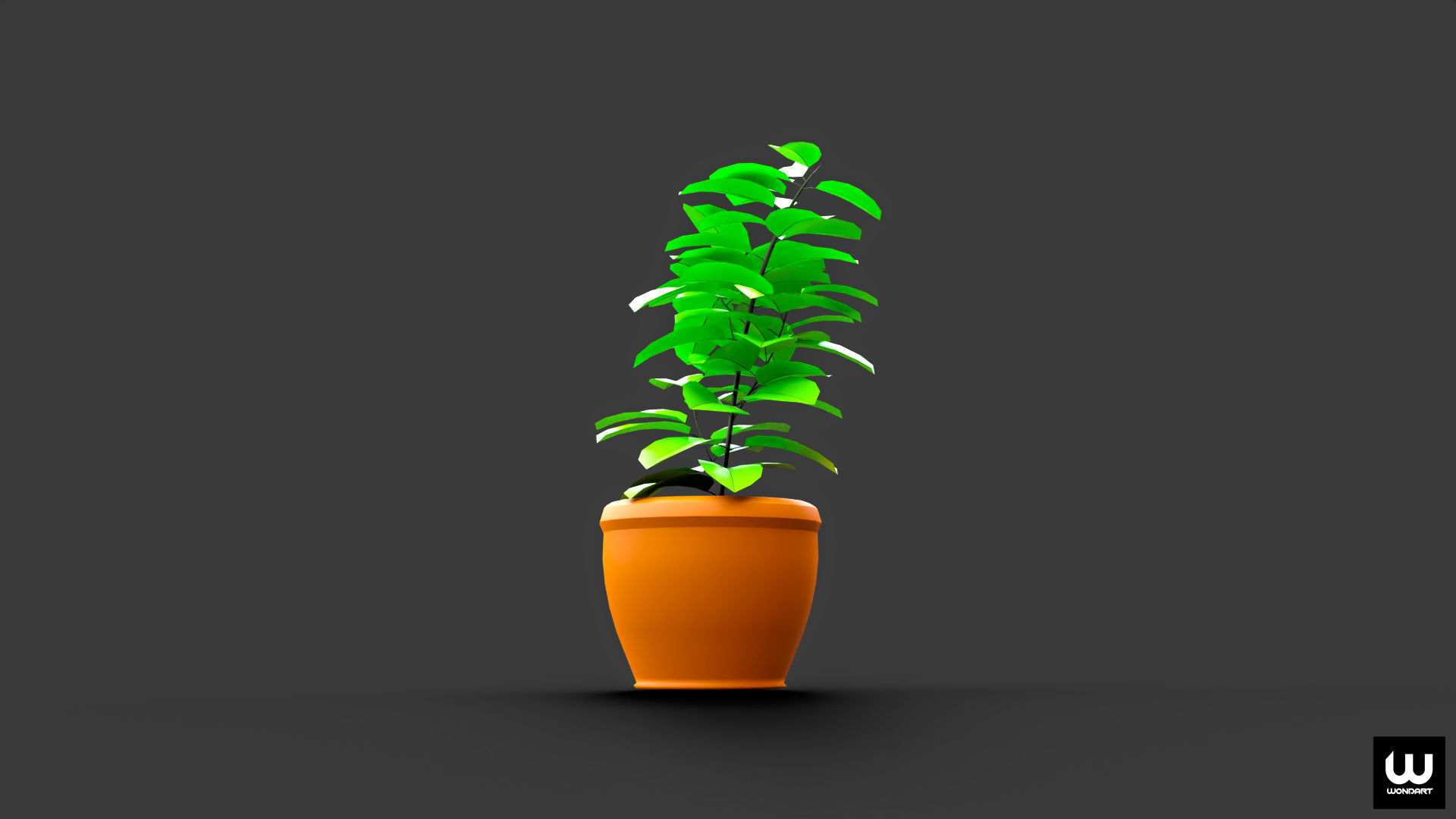 3D model Low poly 3D Pot Plant Game Ready Asset VR / AR / low-poly ...