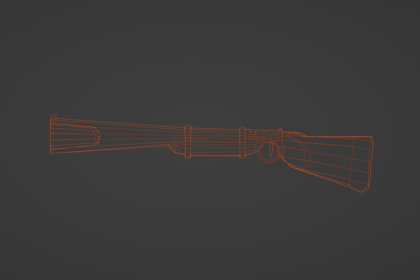 Low Poly Cartoon Style Rifle free 3D model | CGTrader