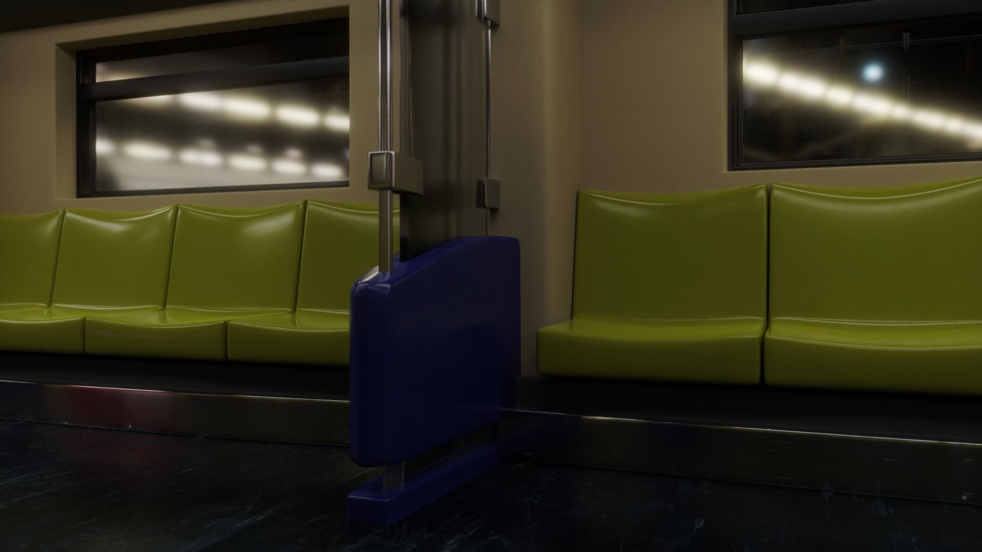 Metro Train Interiors 3D model | CGTrader