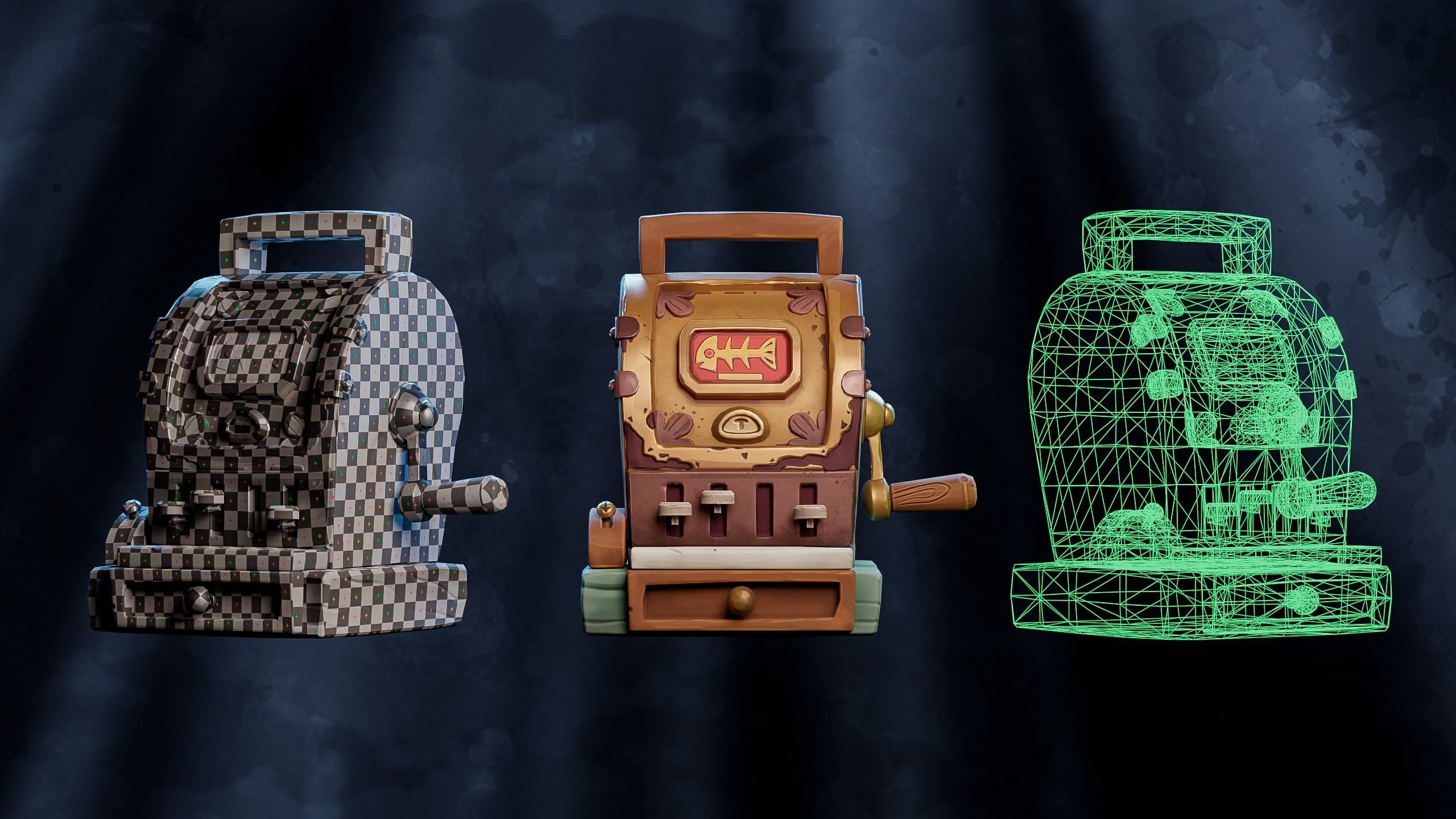 3D model Stylized Prop Cash Register VR / AR / low-poly | CGTrader