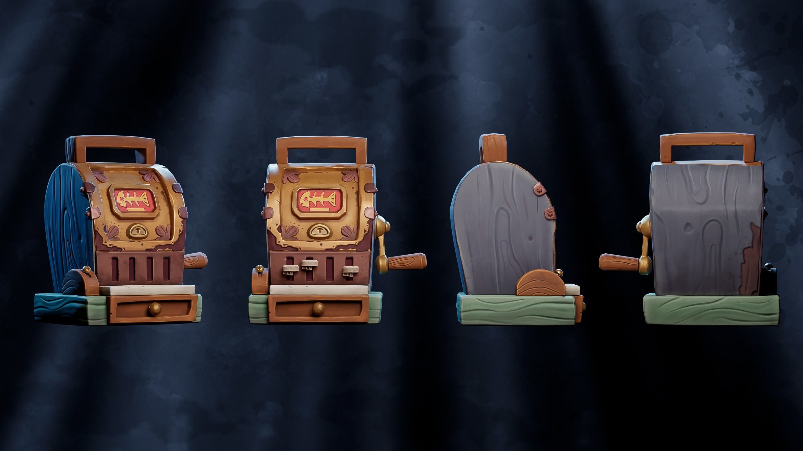 3D model Stylized Prop Cash Register VR / AR / low-poly | CGTrader