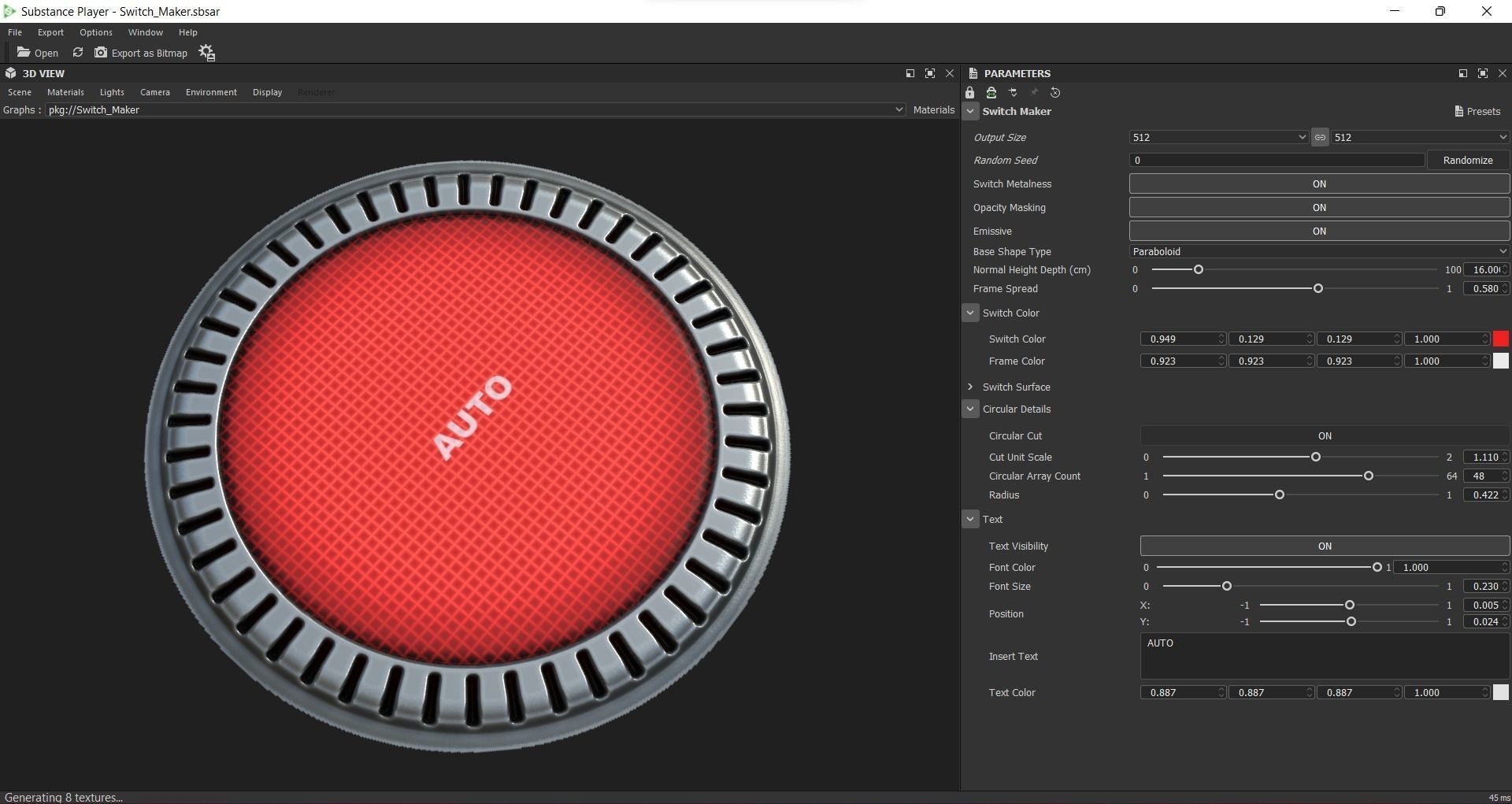 3D model Switch Maker - Procedural Substance Decal Generator VR / AR ...
