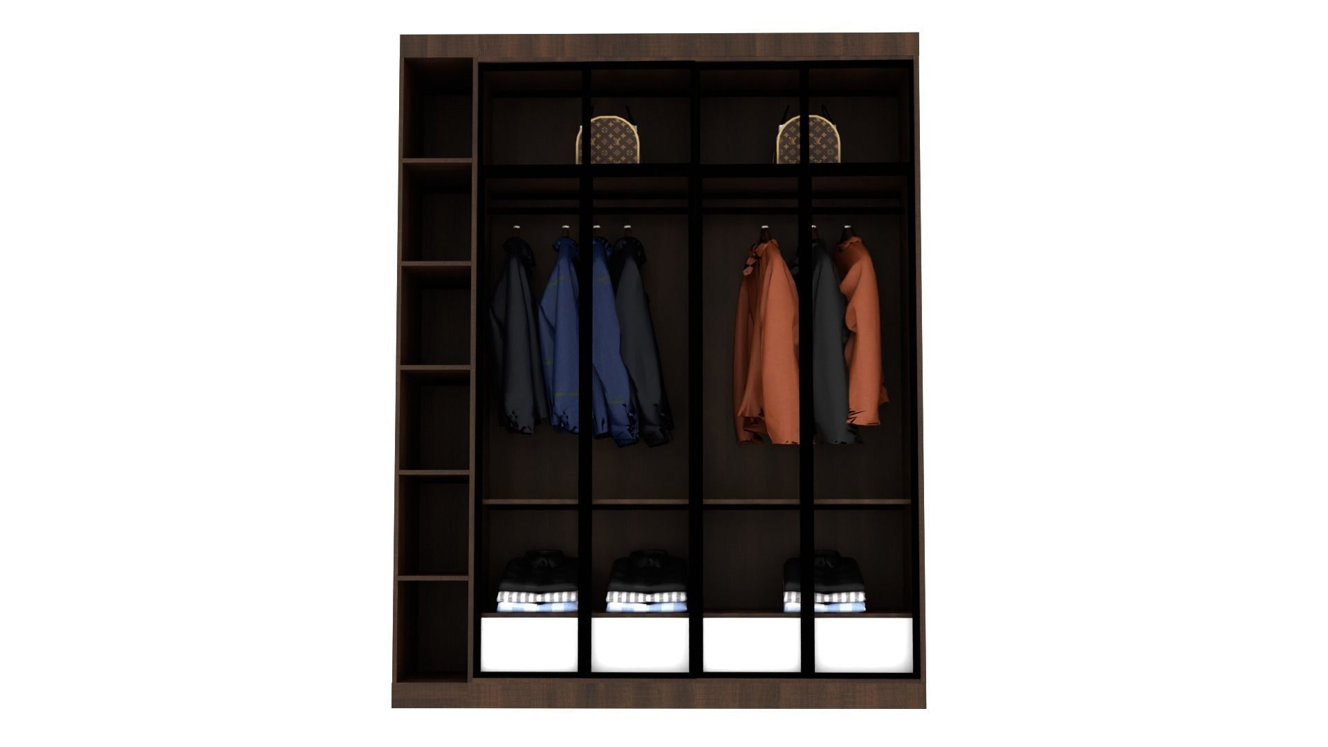 modern wardobe 15 3D model | CGTrader