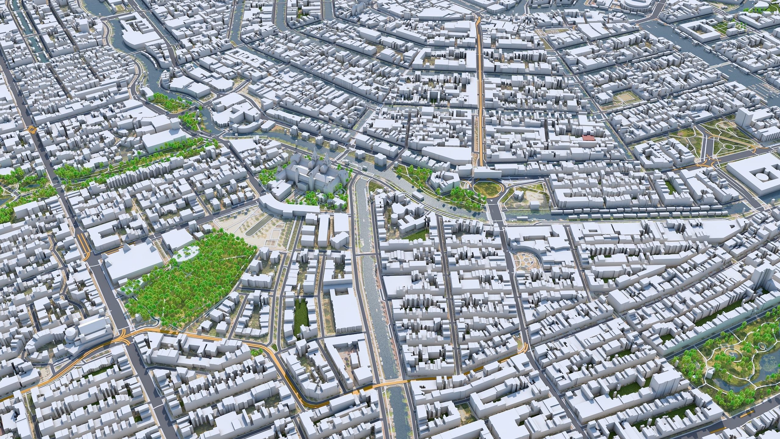 3D model Amsterdam Downtown Netherlands VR / AR / low-poly | CGTrader