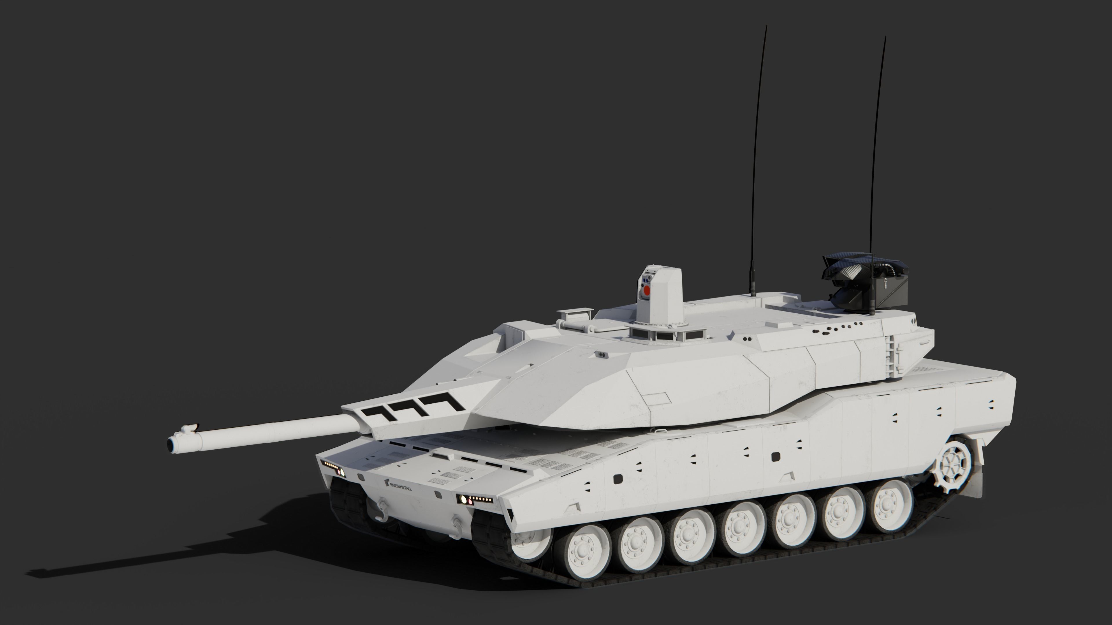 3D model KF51 Panther MBT Game Ready VR / AR / low-poly | CGTrader