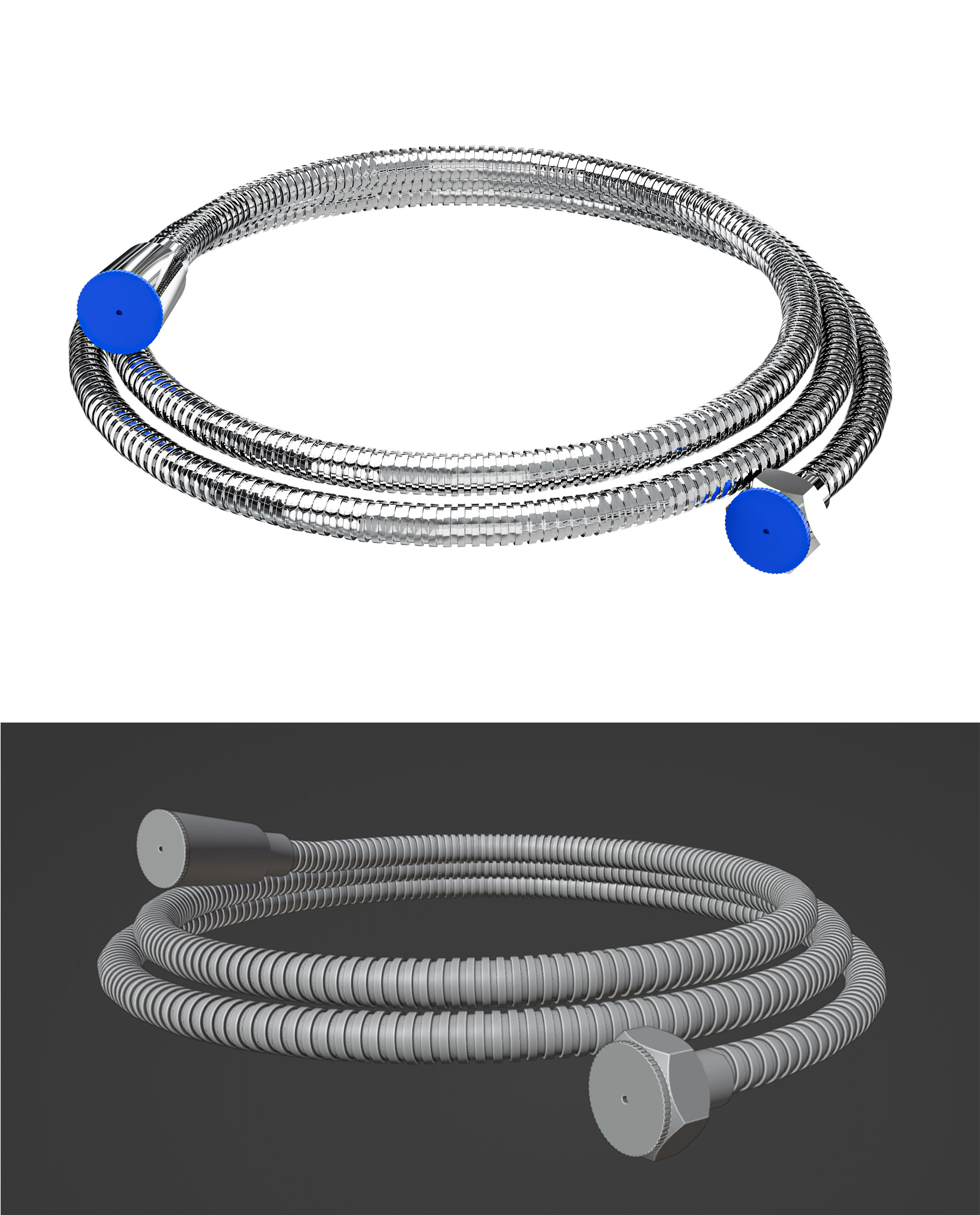 chrome sink pipe 3D model | CGTrader