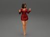 Cute Woman Wearing Long Shirt while Posing 3D model 3D printable | CGTrader