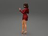 Cute Woman Wearing Long Shirt while Posing 3D model 3D printable | CGTrader