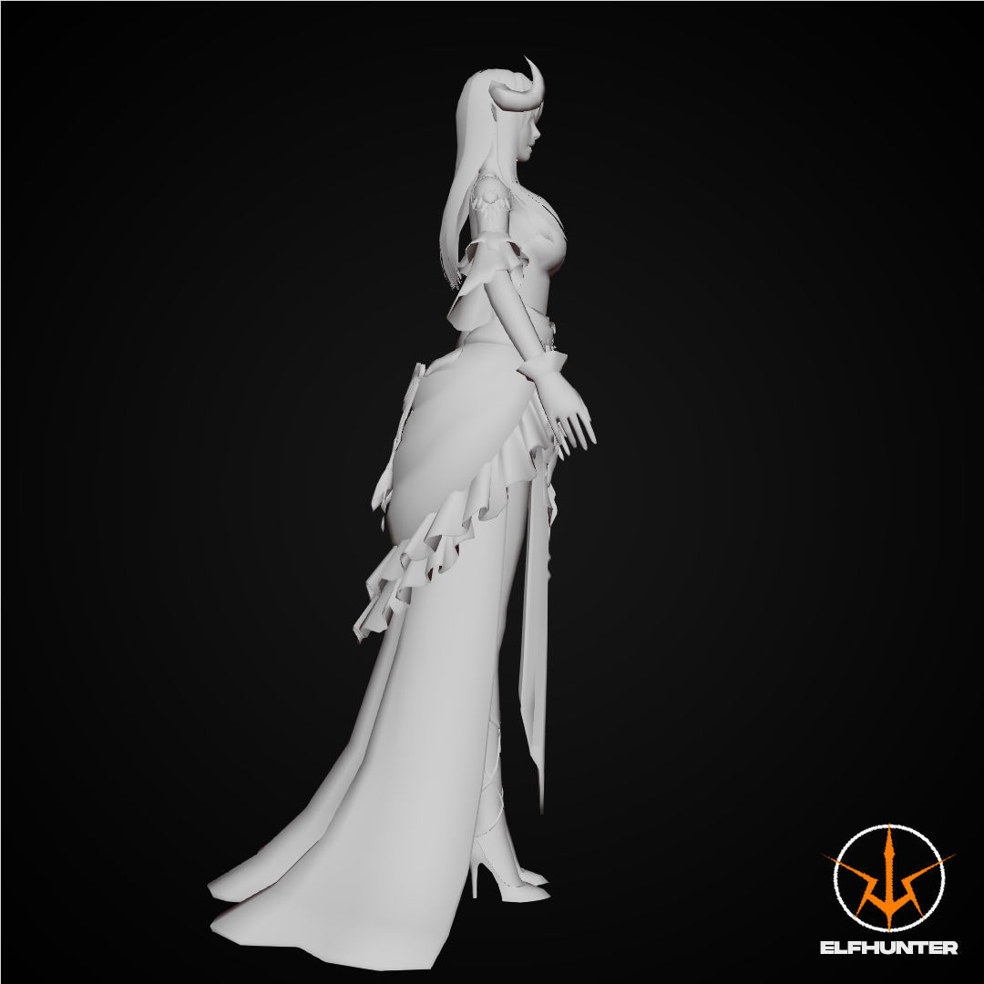 3D model EXCLUSIVE ELF HUNTER EDITION RIGGED CHARACTER ELF DEMONIC VR ...