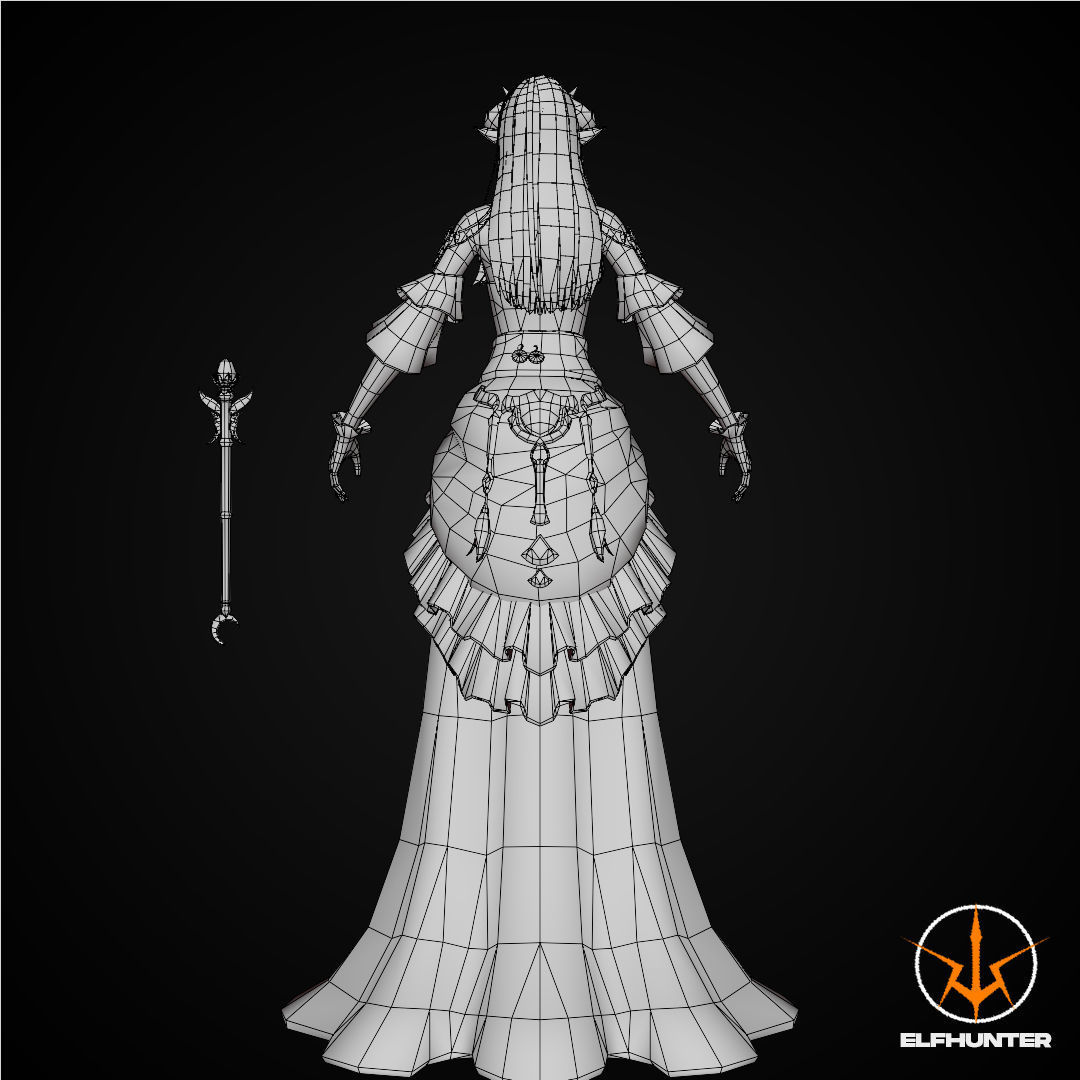 3D model EXCLUSIVE ELF HUNTER EDITION RIGGED CHARACTER ELF DEMONIC VR ...