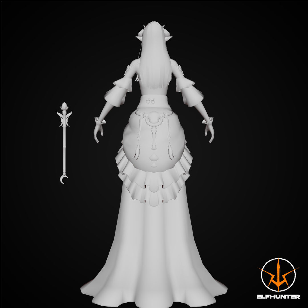 3D model EXCLUSIVE ELF HUNTER EDITION RIGGED CHARACTER ELF DEMONIC VR ...