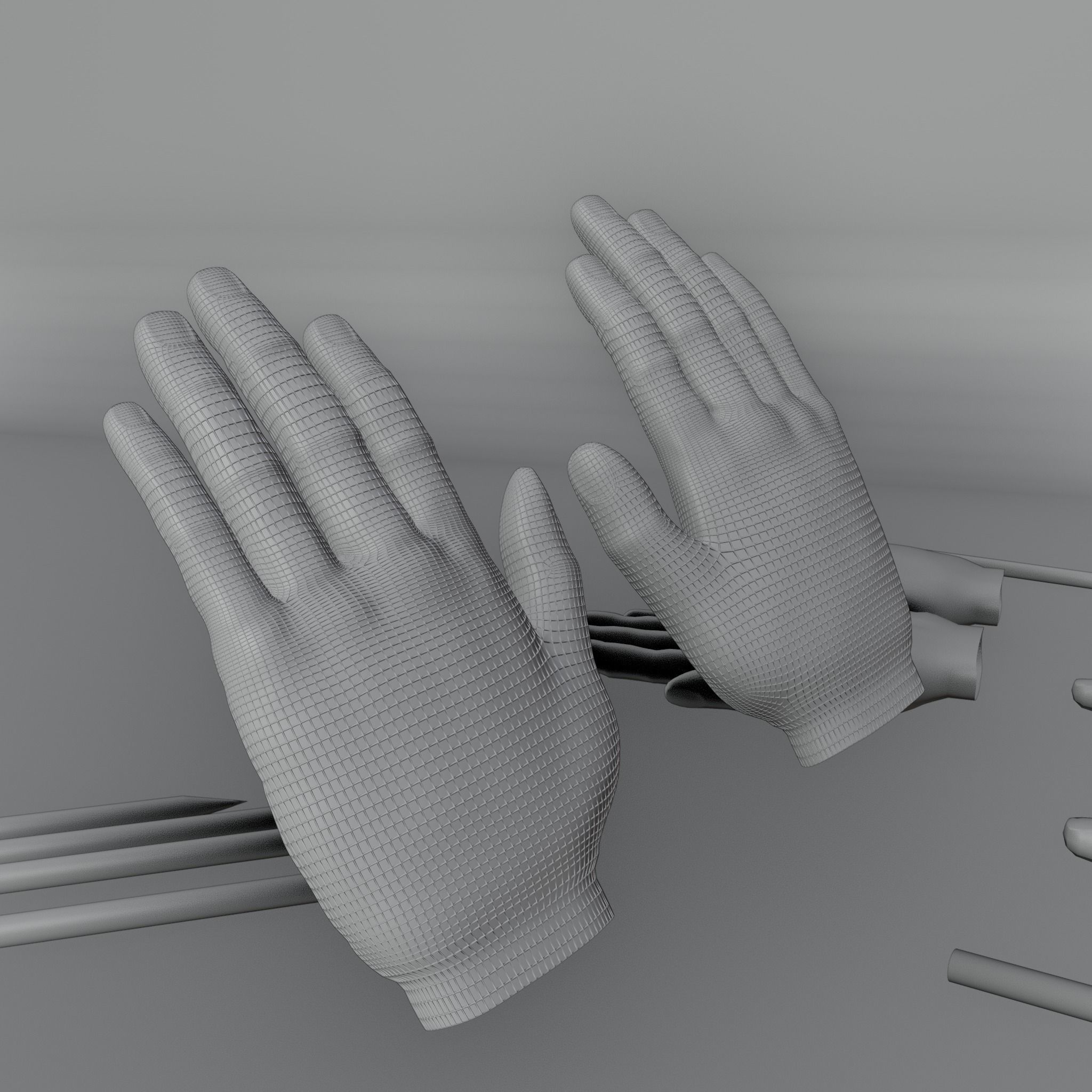 Hand Low poly High poly hand Textured hand 3D model | CGTrader