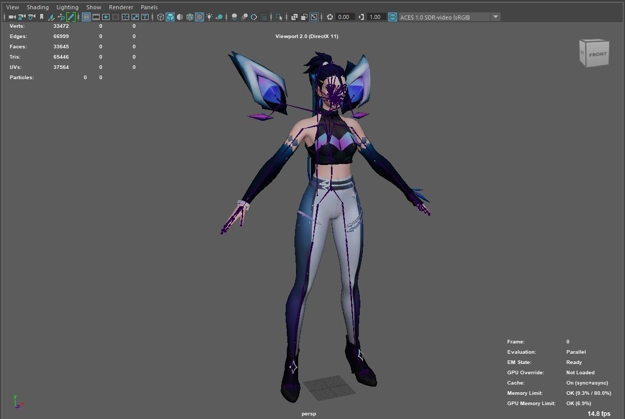 League of Legends - KDA ALL OUT KaiSa RIGGED 3D model rigged | CGTrader