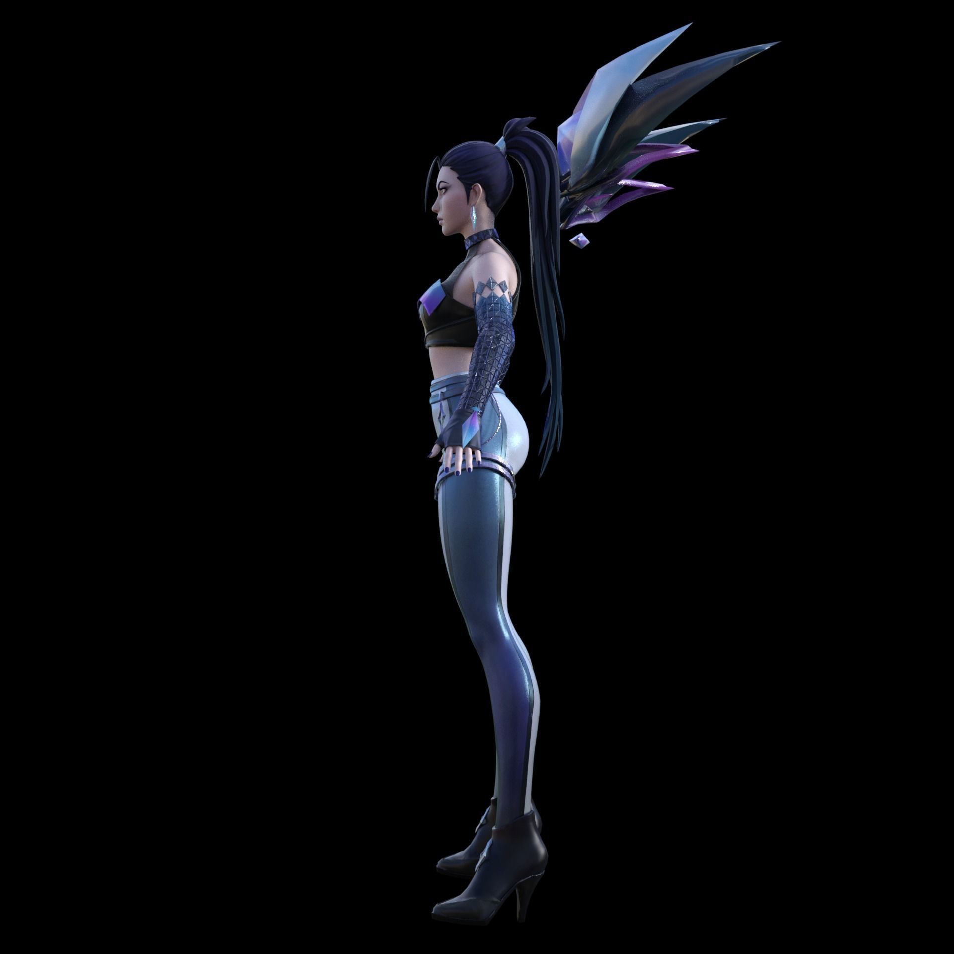 League Of Legends Kda All Out Kaisa Rigged 3d Model Rigged Cgtrader