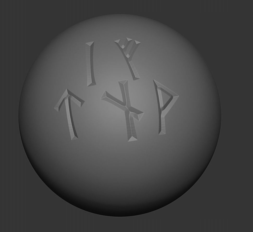 Stylised Runes Futhark Alphas For Zbrush and Substance Painter Texture ...