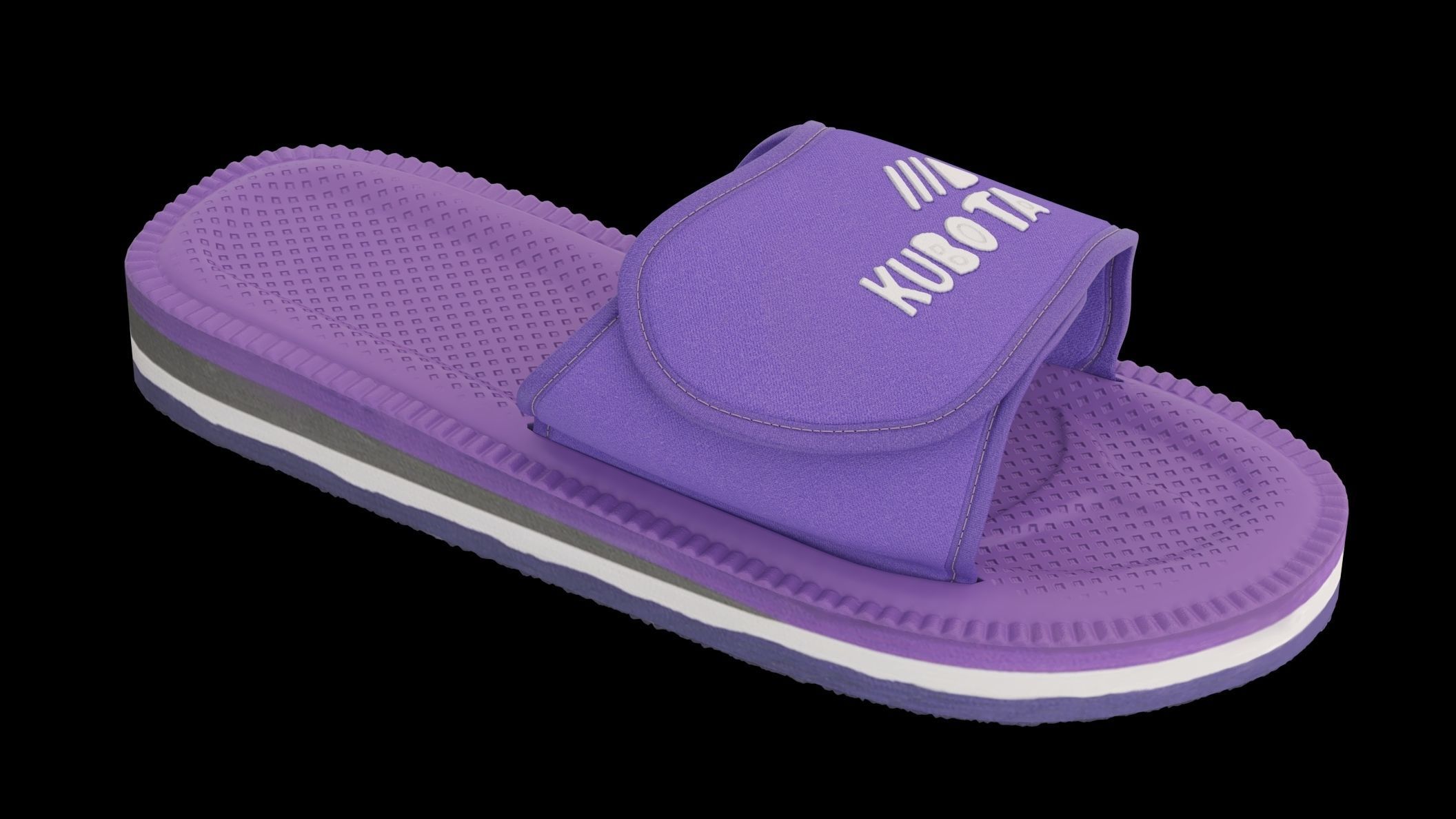 Purple flip flop 3D model 3D model | CGTrader