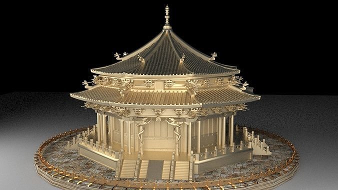 Chinese ancient house 3D model | CGTrader