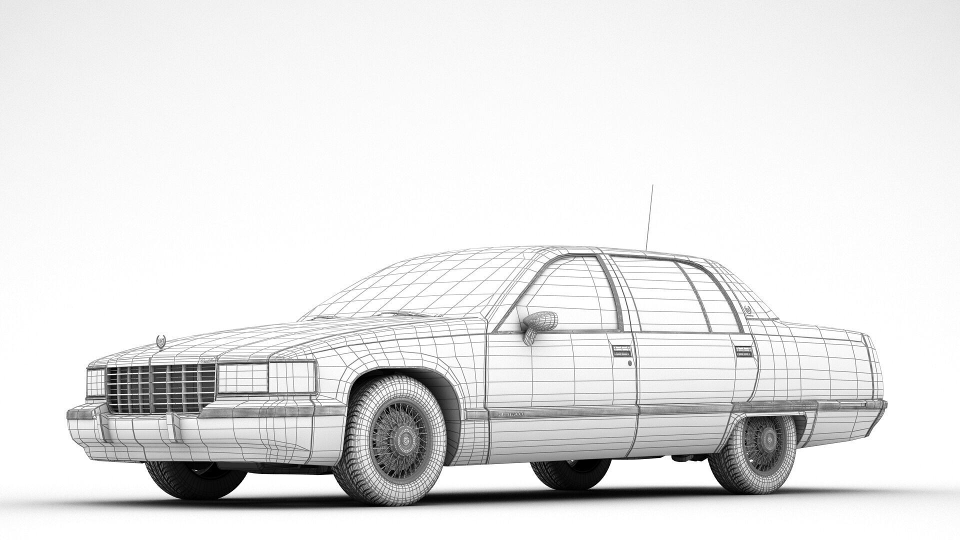 Cadillac Fleetwood Brougham 1994 3D model | CGTrader
