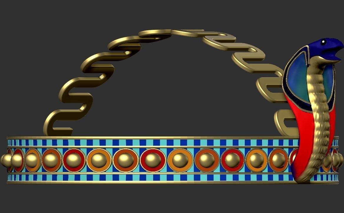 Cleopatra crown 3D model 3D printable | CGTrader