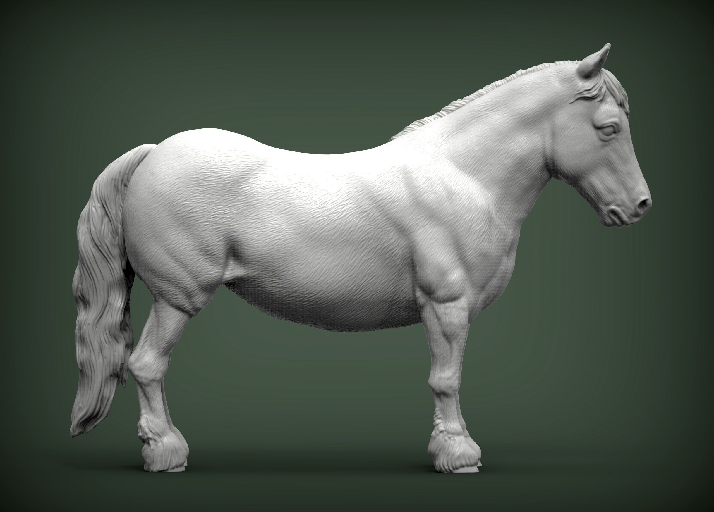 Pony 3D print model horse 3D model 3D printable | CGTrader