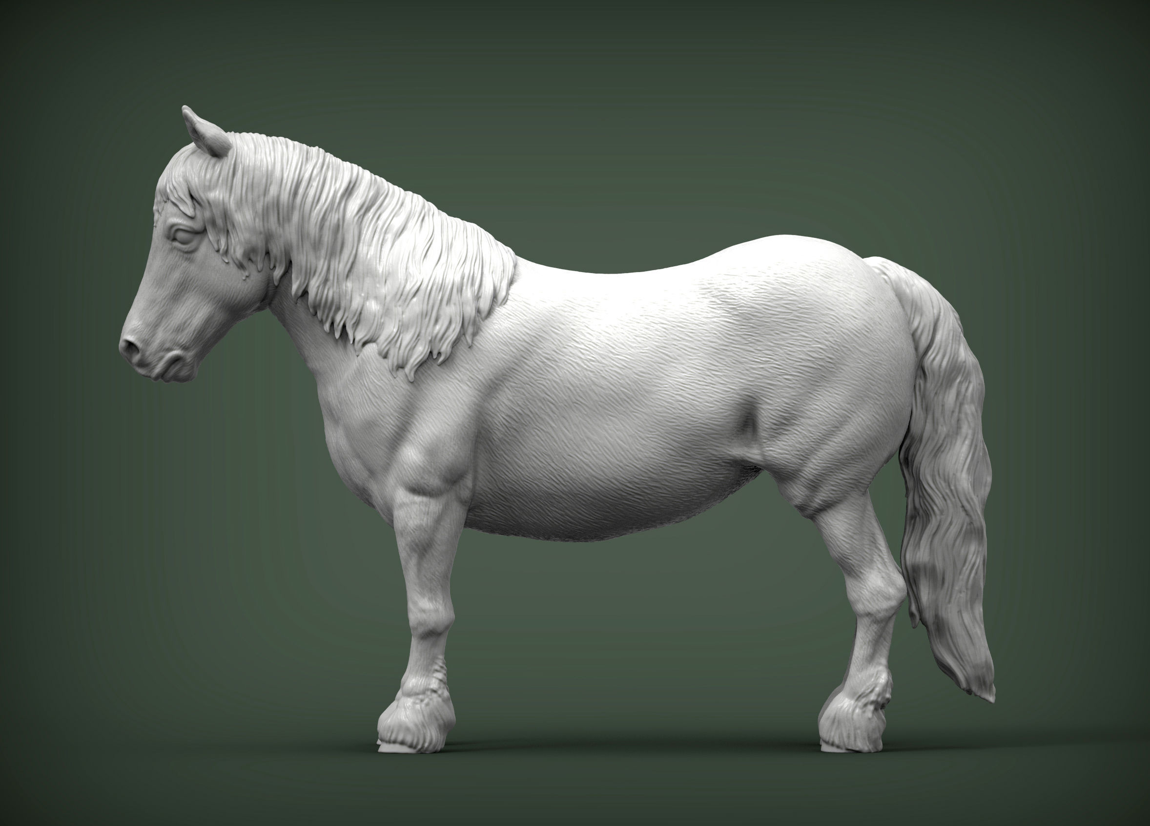 Pony 3D print model horse 3D model 3D printable | CGTrader