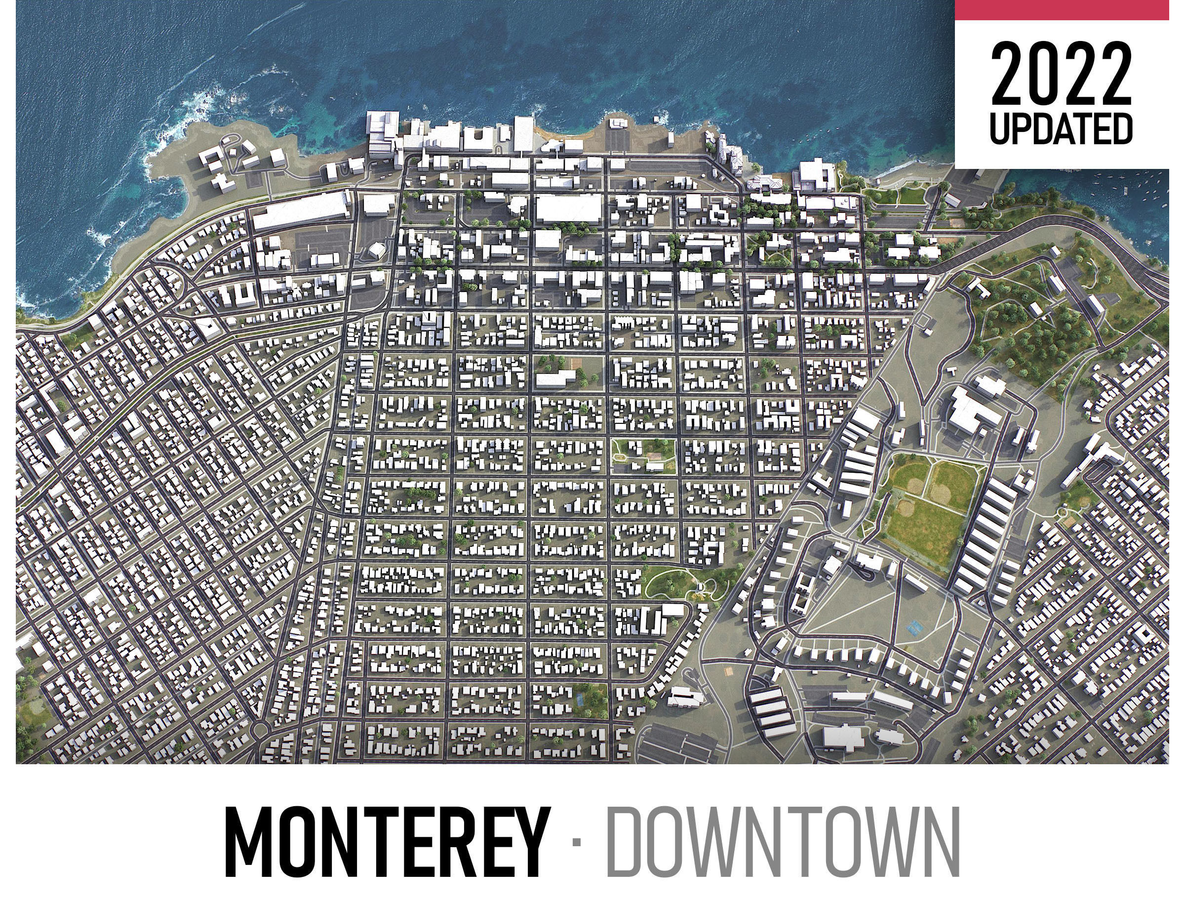 3D model Monterey VR / AR / low-poly | CGTrader