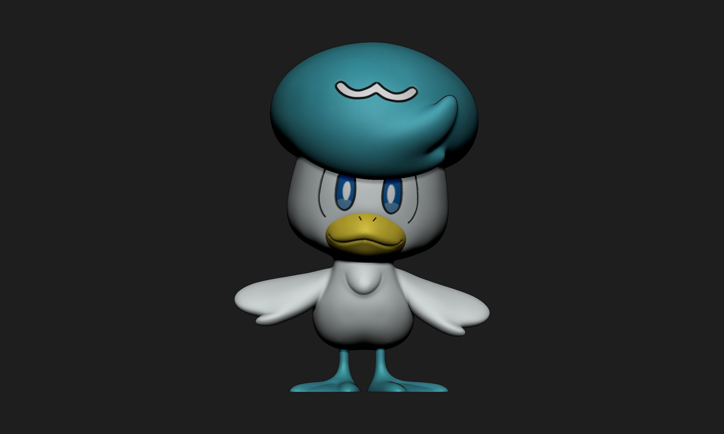 Pokemon - Quaxly with 2 poses 3D model 3D printable | CGTrader