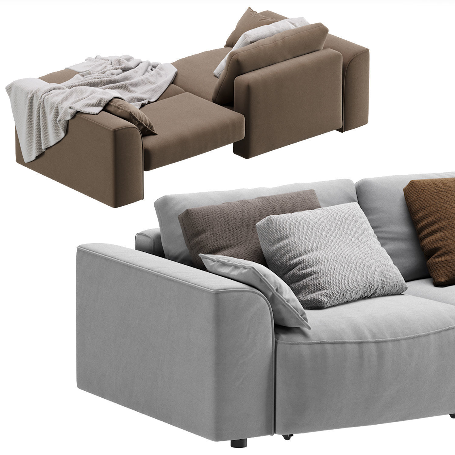 Sofa Kyron Velvet 3D model | CGTrader