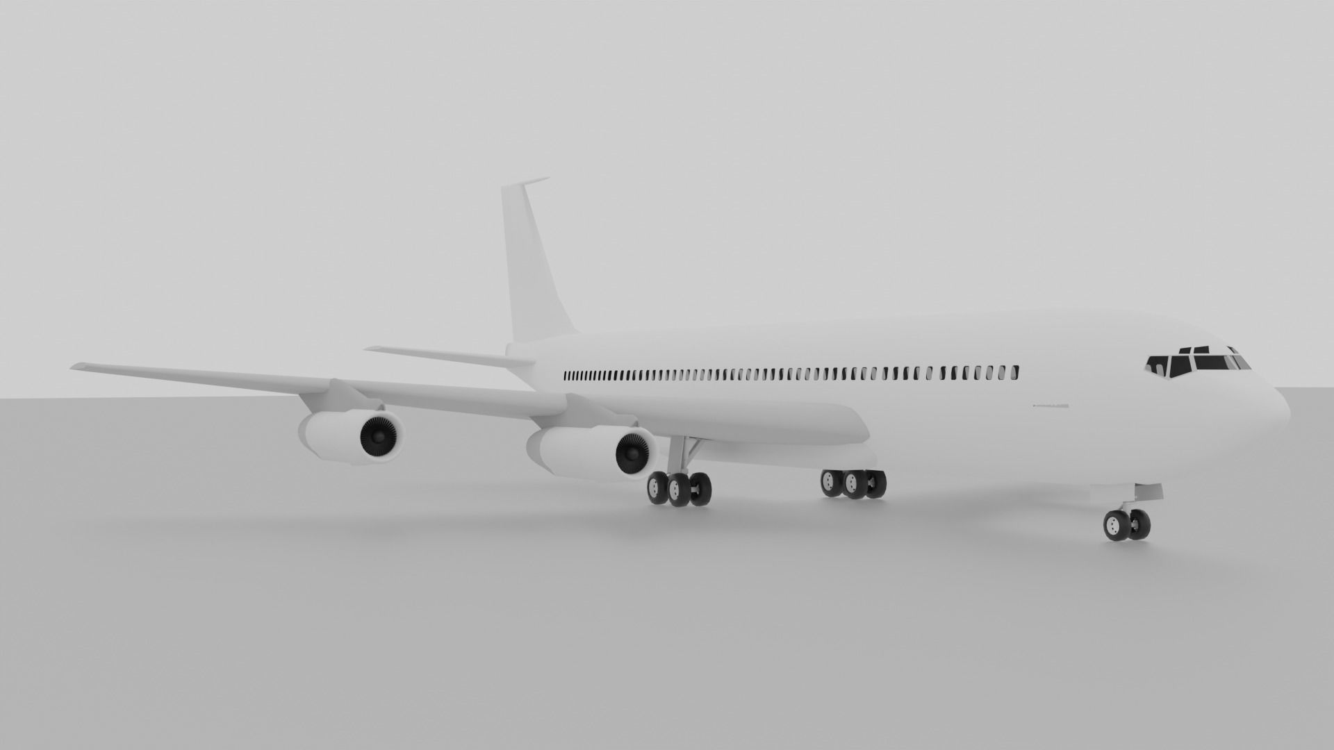 Boeing 707-320B 3D model | CGTrader