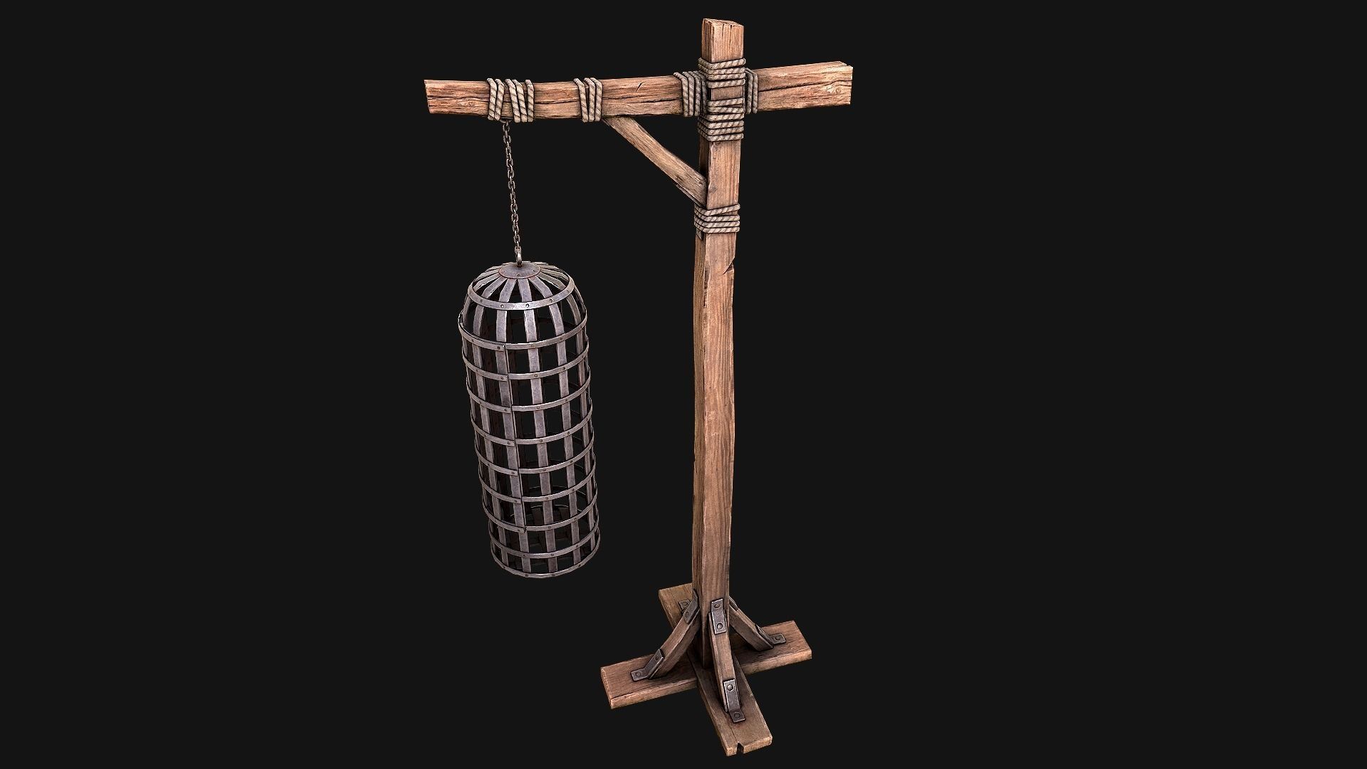 3D model Hanging Torture Cage VR / AR / low-poly | CGTrader