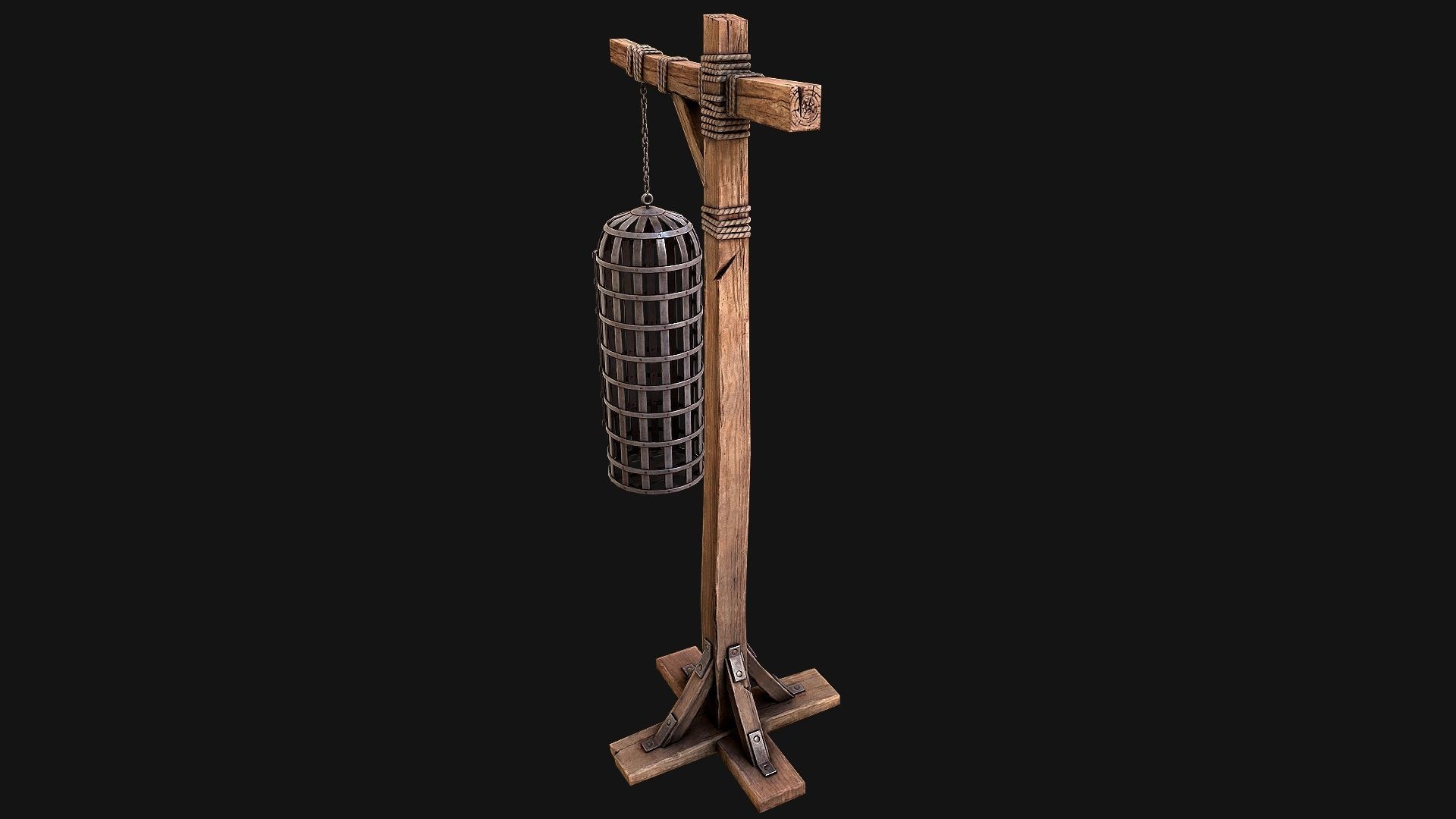 3D model Hanging Torture Cage VR / AR / low-poly | CGTrader