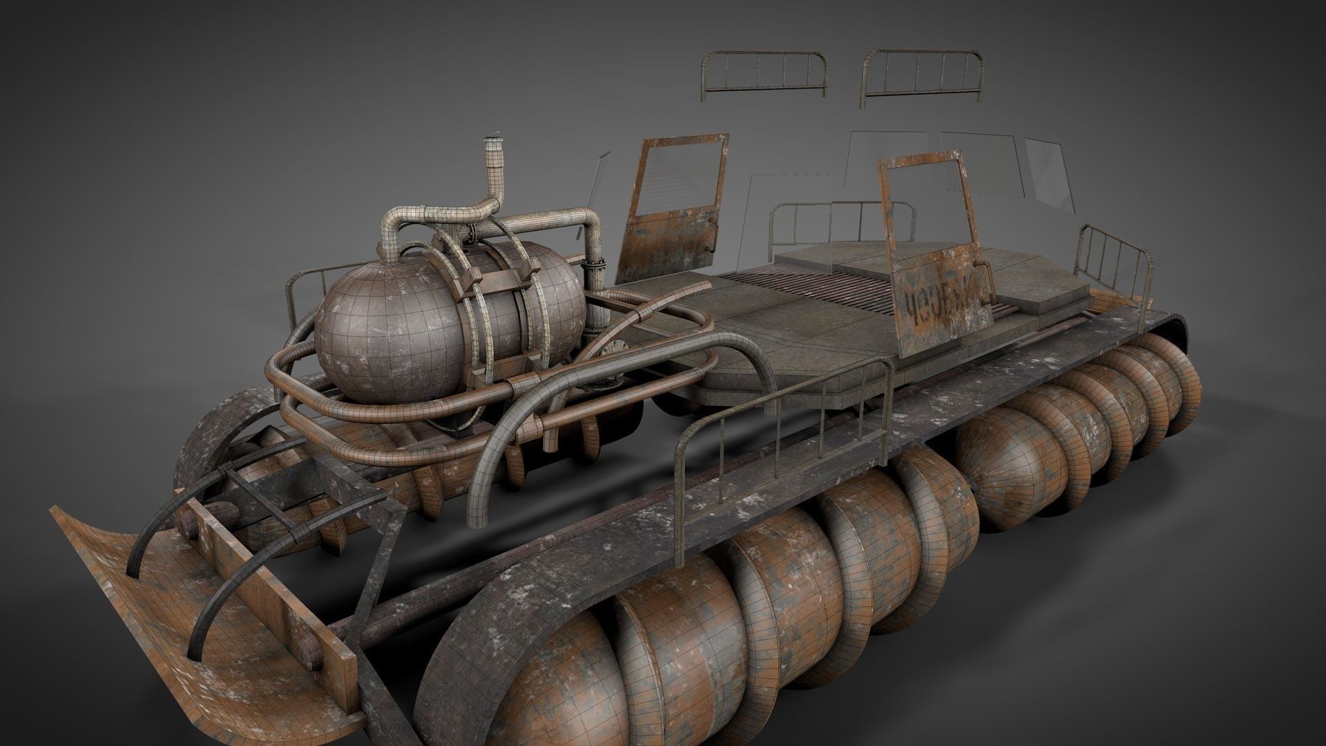 Screw Propelled Amphibious Vehicle 3D model | CGTrader