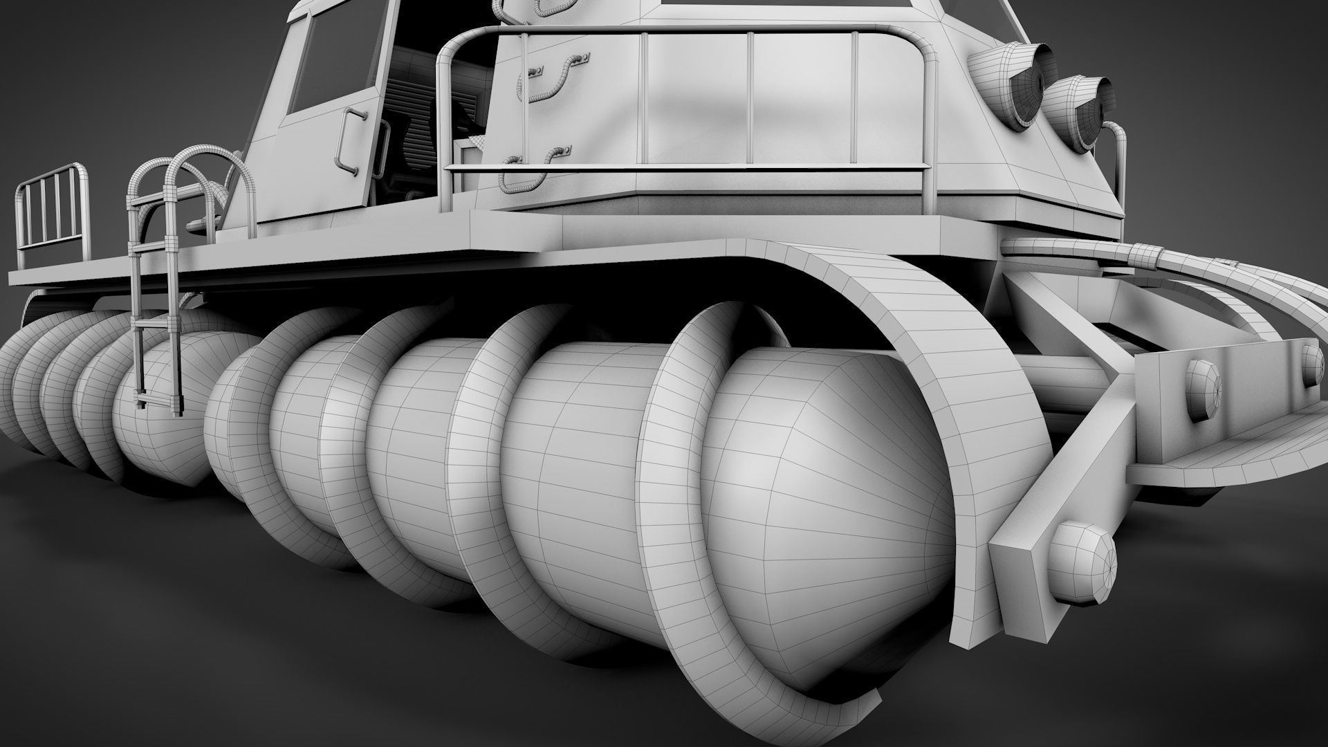 Screw Propelled Amphibious Vehicle 3D model | CGTrader