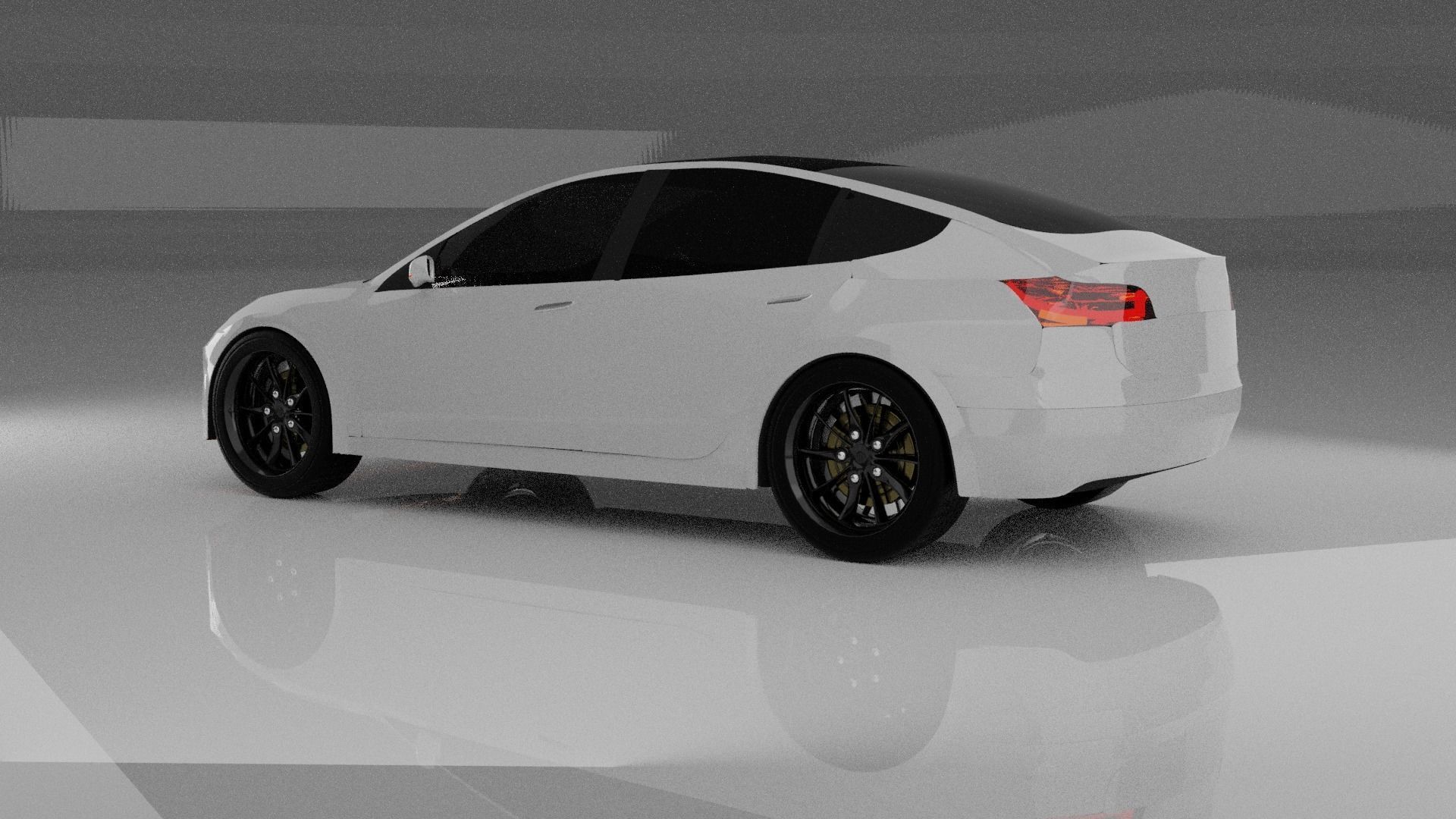 tesla model 3 electric car 3D model | CGTrader