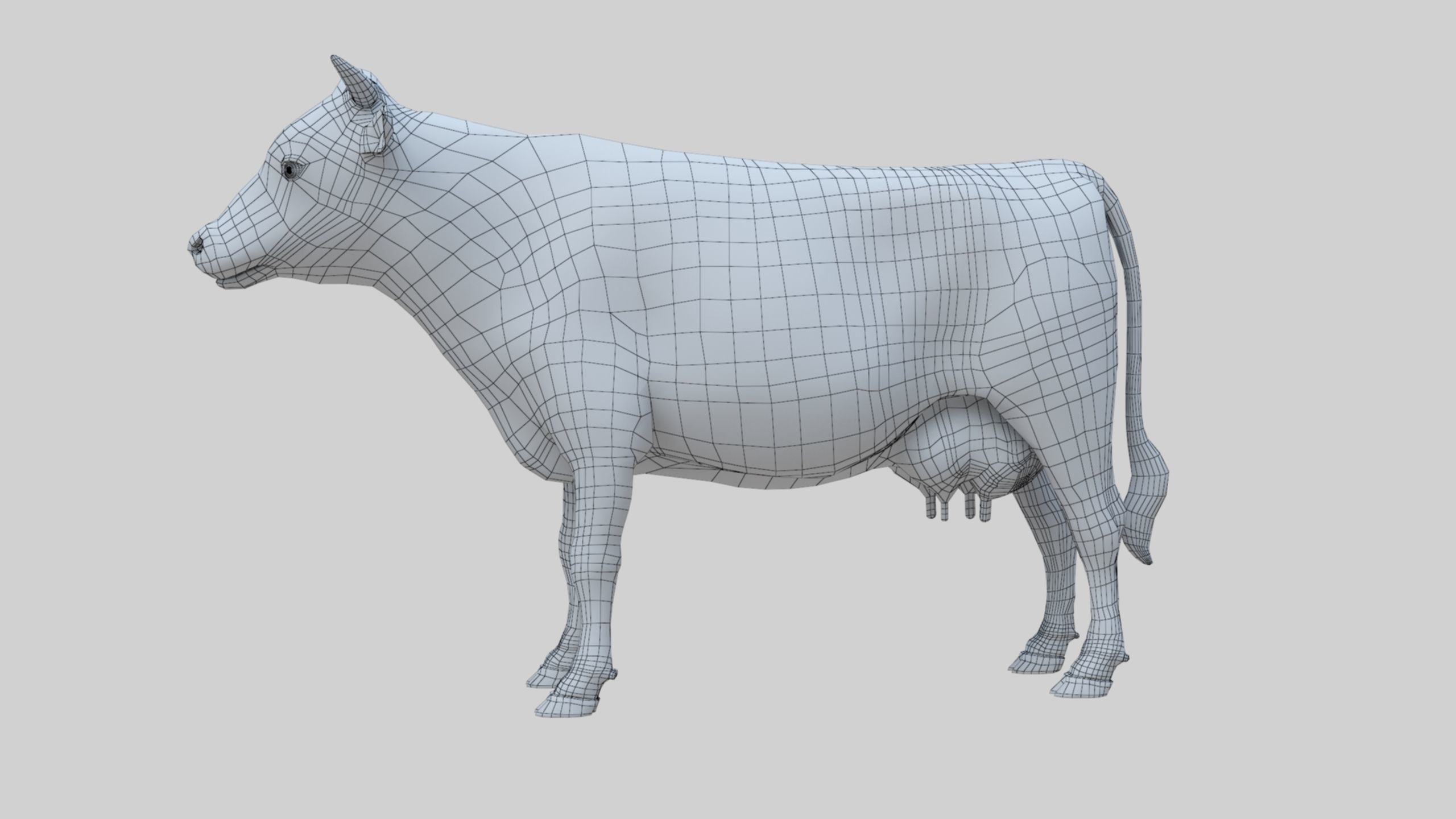 Low Poly Cow Collection - 3 Cow Models - 4K - Unwrapped VR / AR / low ...