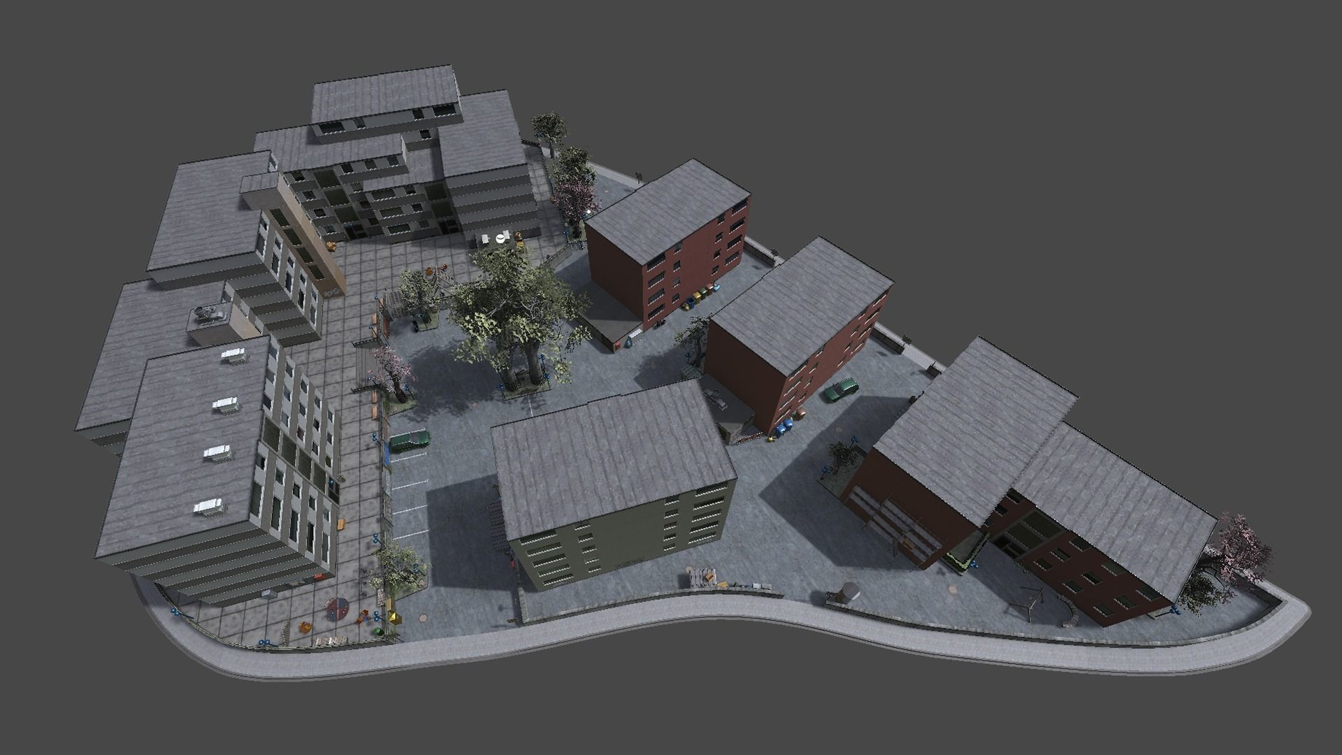 3D model Ghetto Enviroment - Unity3D VR / AR / low-poly | CGTrader