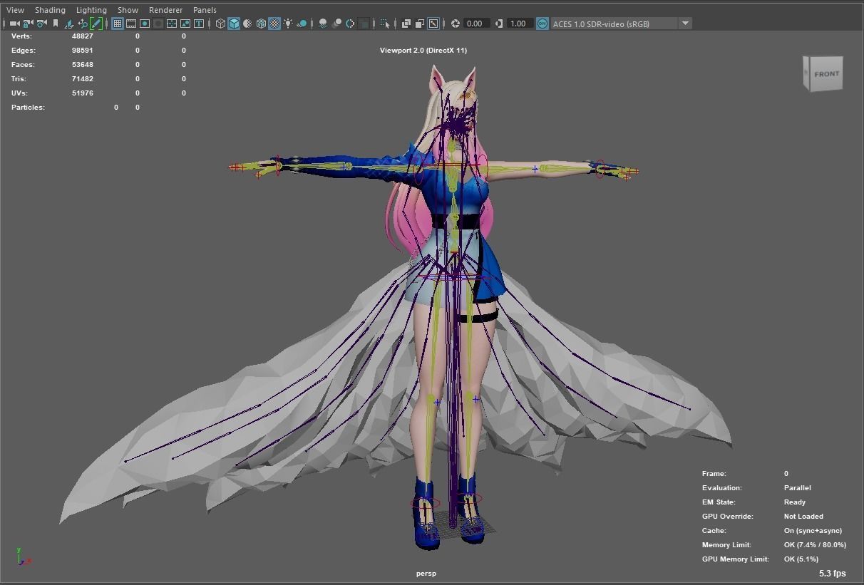 League of Legends - KDA ALL OUT Ahri RIGGED 3D model rigged | CGTrader