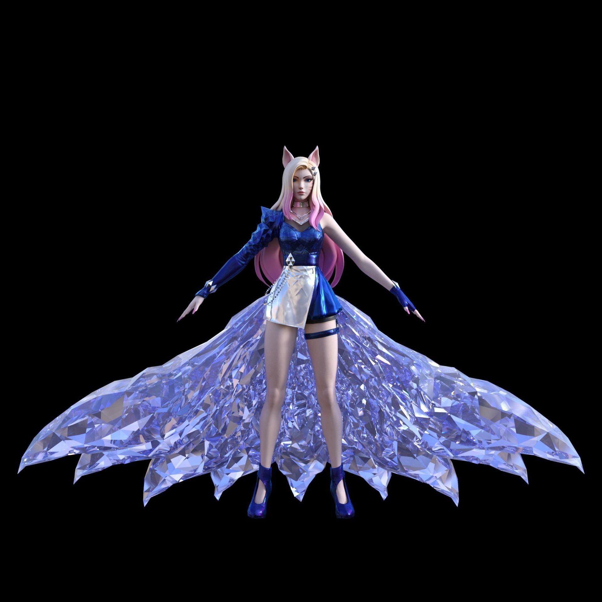 League of Legends - KDA ALL OUT Ahri RIGGED 3D model rigged | CGTrader