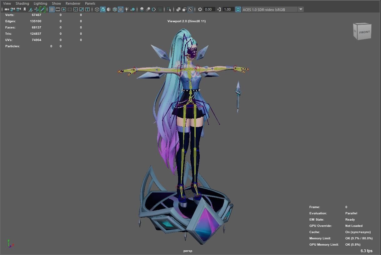 League of Legends - KDA ALL OUT Seraphine RIGGED 3D model rigged | CGTrader