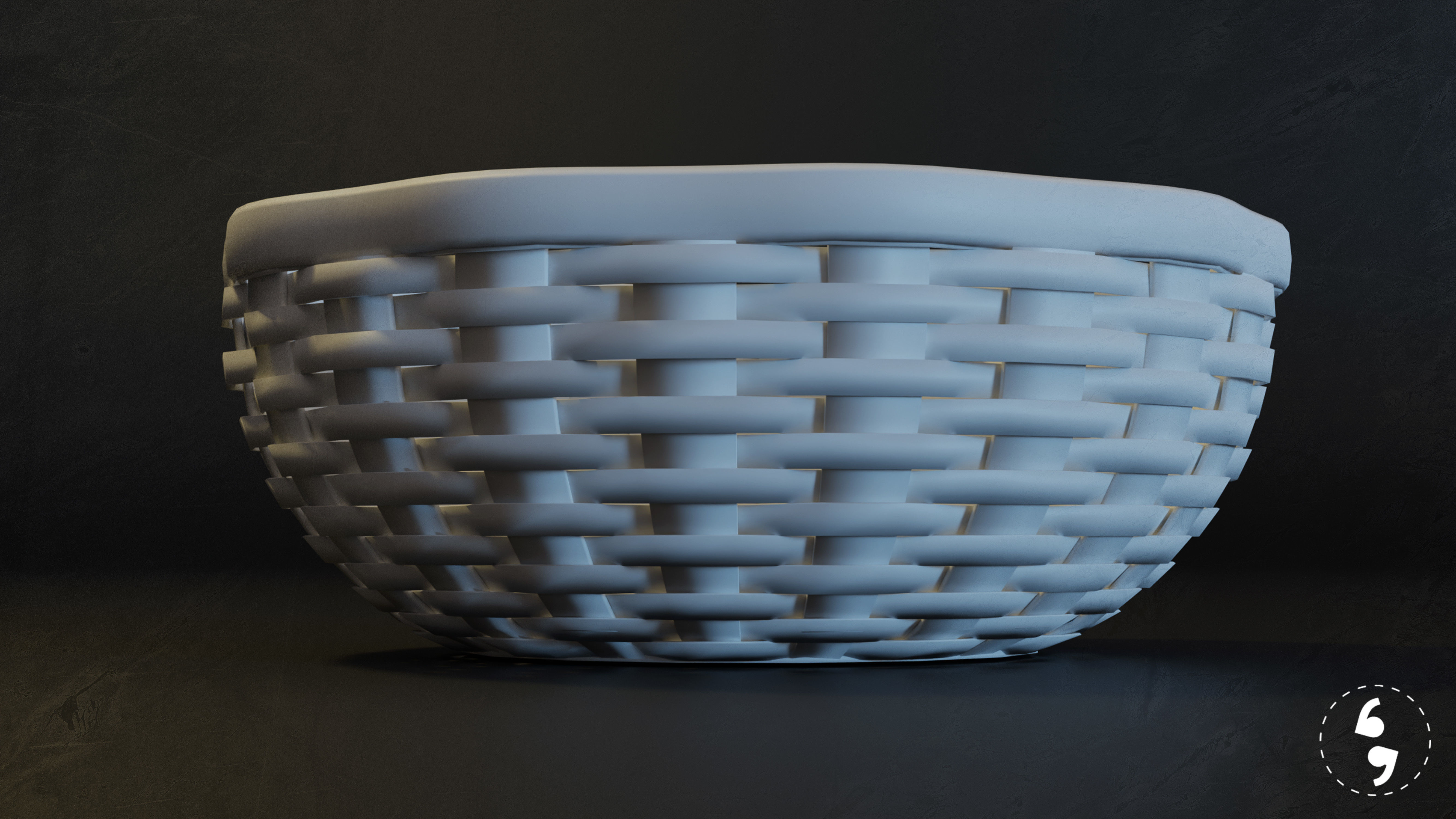 3D model PBR Wicker Basket low poly VR / AR / low-poly | CGTrader