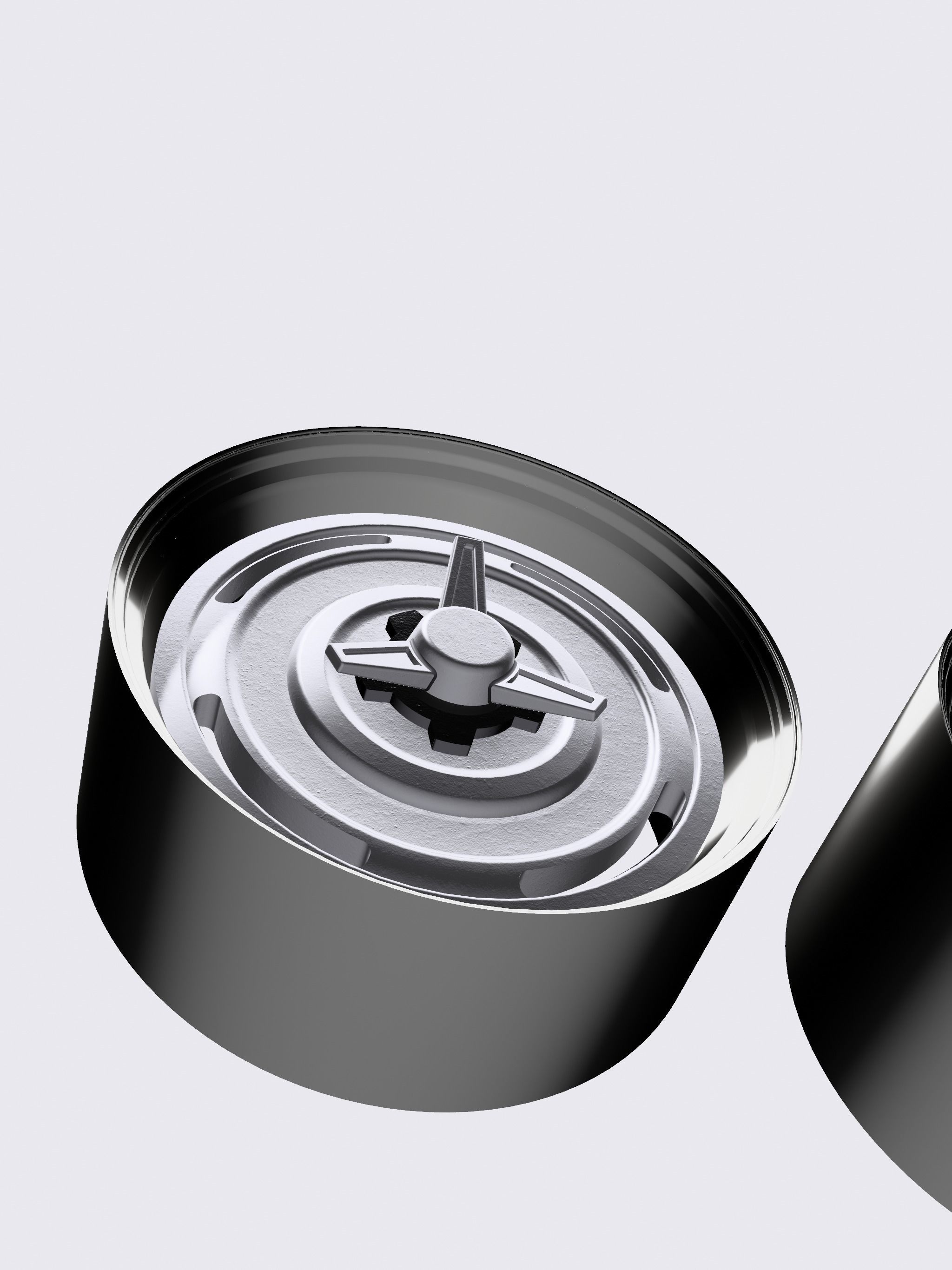 20inch Billet Steel Wheels with Spinner 2x Offsets 3D model 3D ...