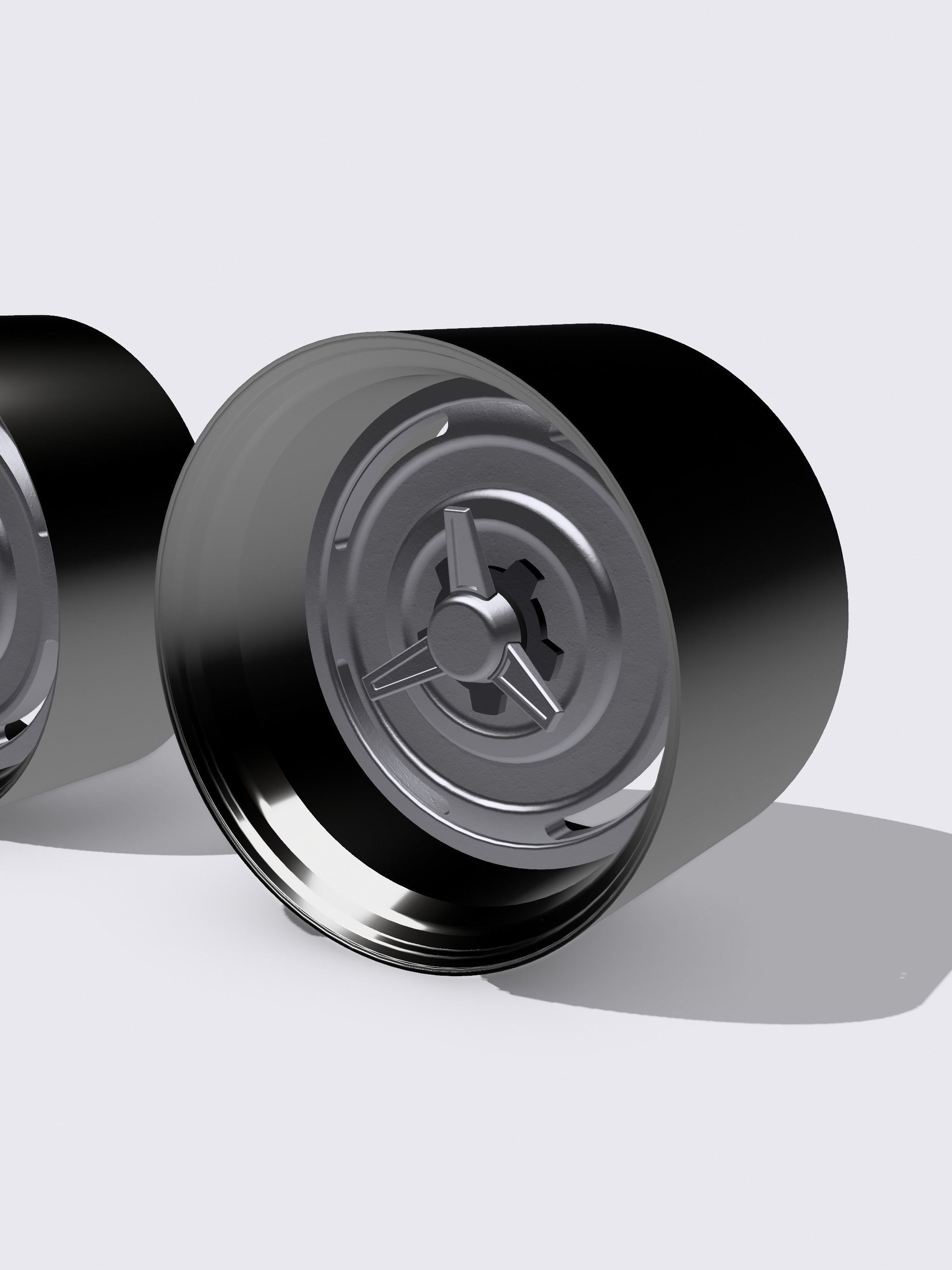 20inch Billet Steel Wheels with Spinner 2x Offsets 3D model 3D ...