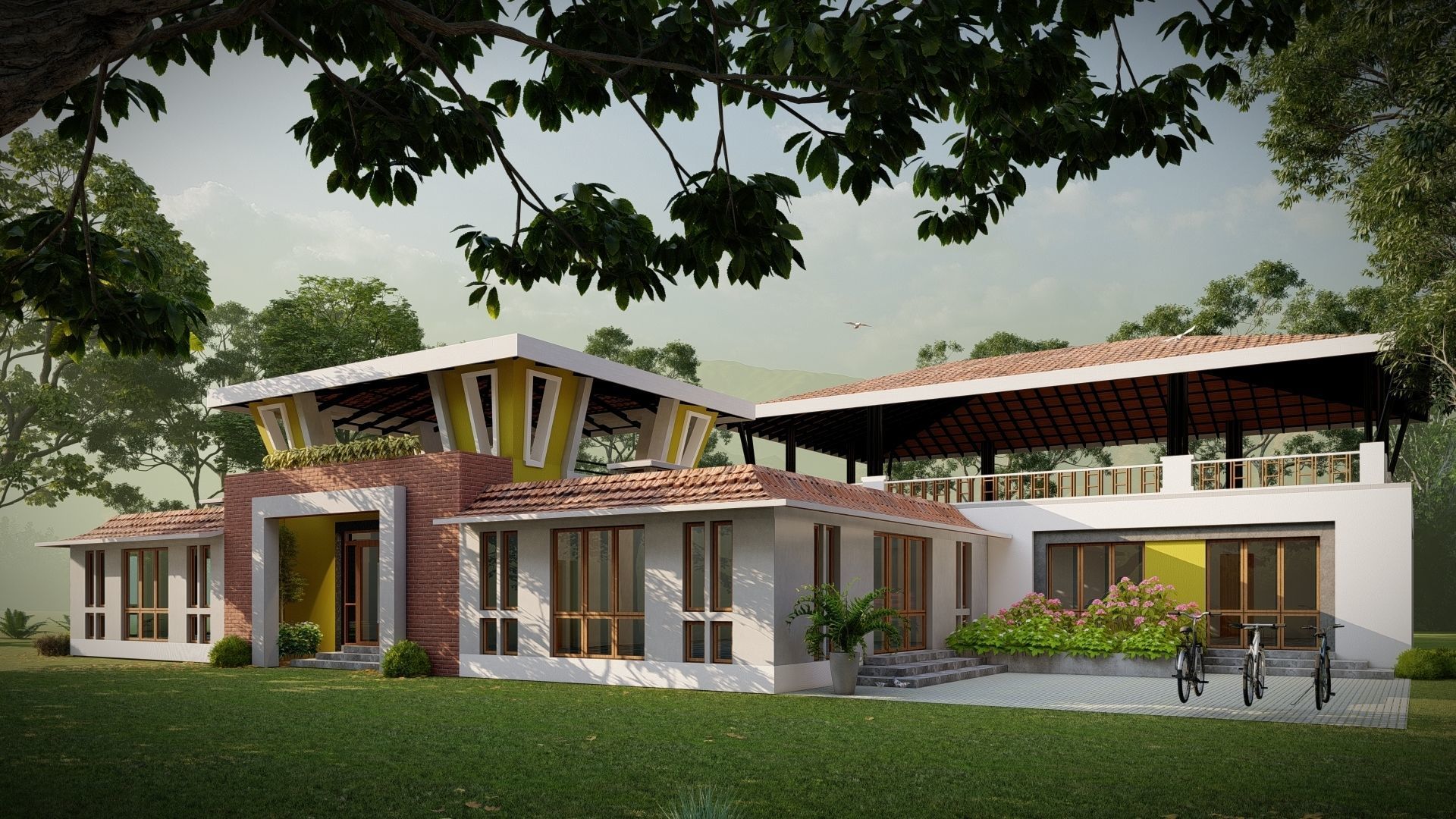 club house 3D model animated | CGTrader